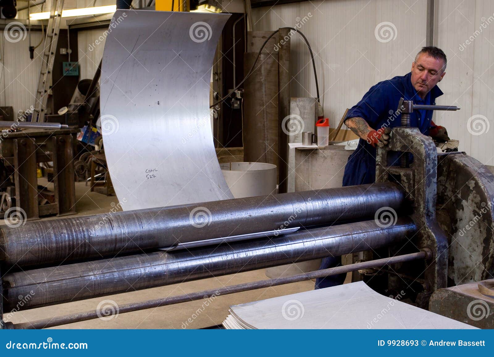 Metal tube fabrication stock image. Image of engineer - 9928693