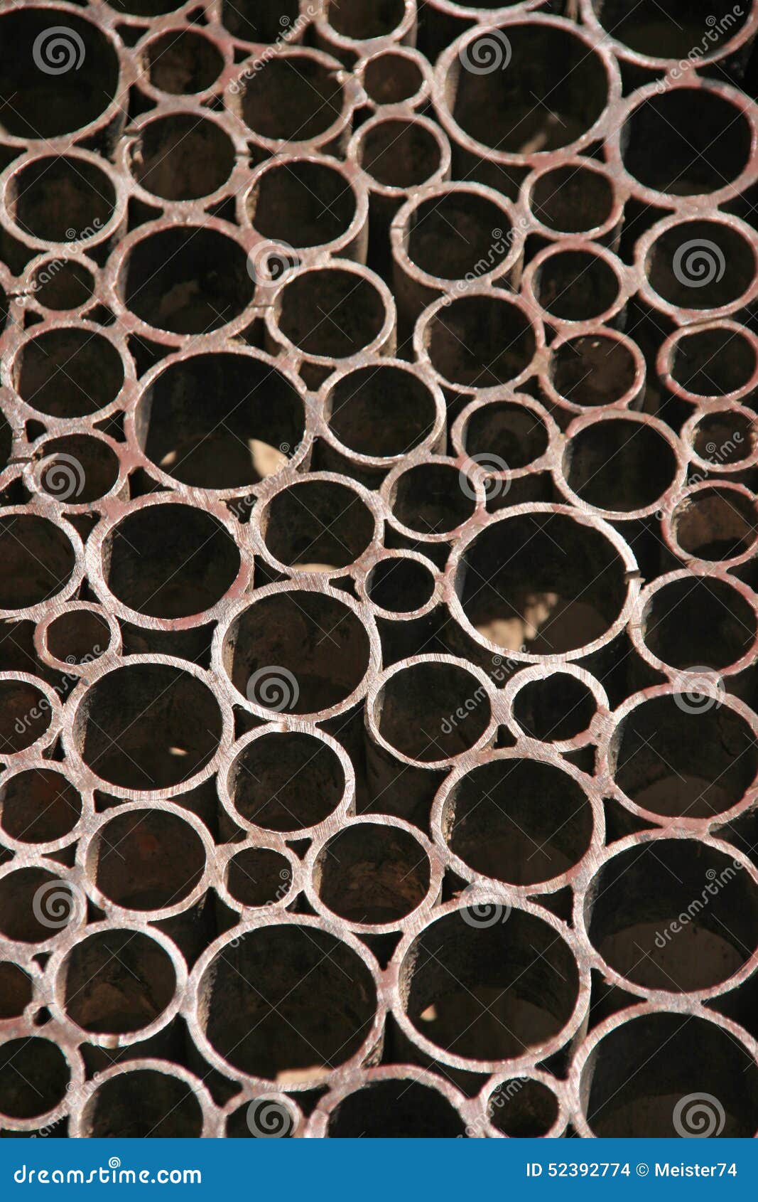 Metal tubes stock photo. Image of material, steel, round - 52392774