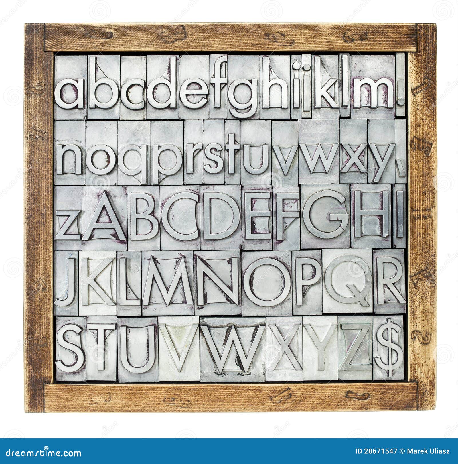 Metal type alphabet stock image. Image of white, grunge - 28671547