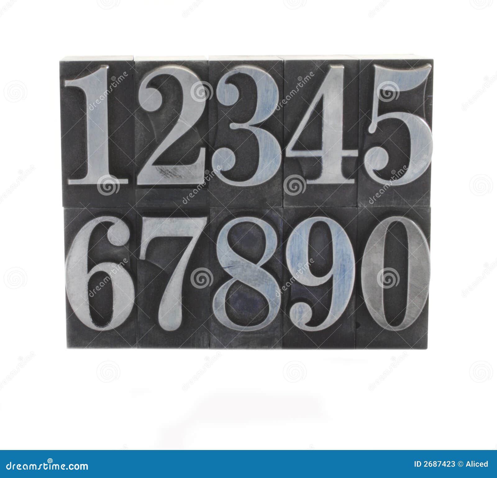 Metal type numbers 1 stock image. Image of metal, stained - 2687423