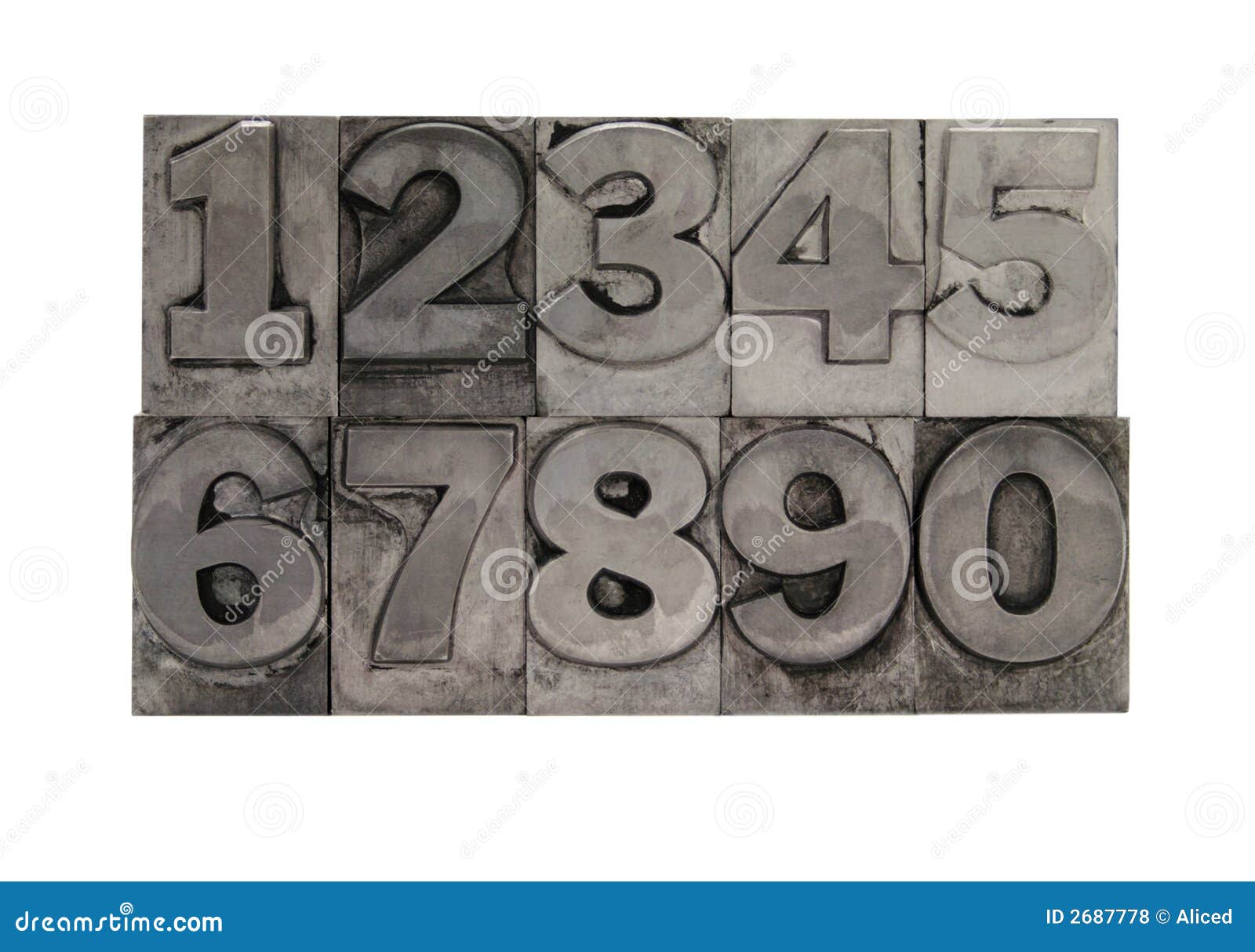 Metal type numbers 2 stock photo. Image of numbers, hobby - 2687778