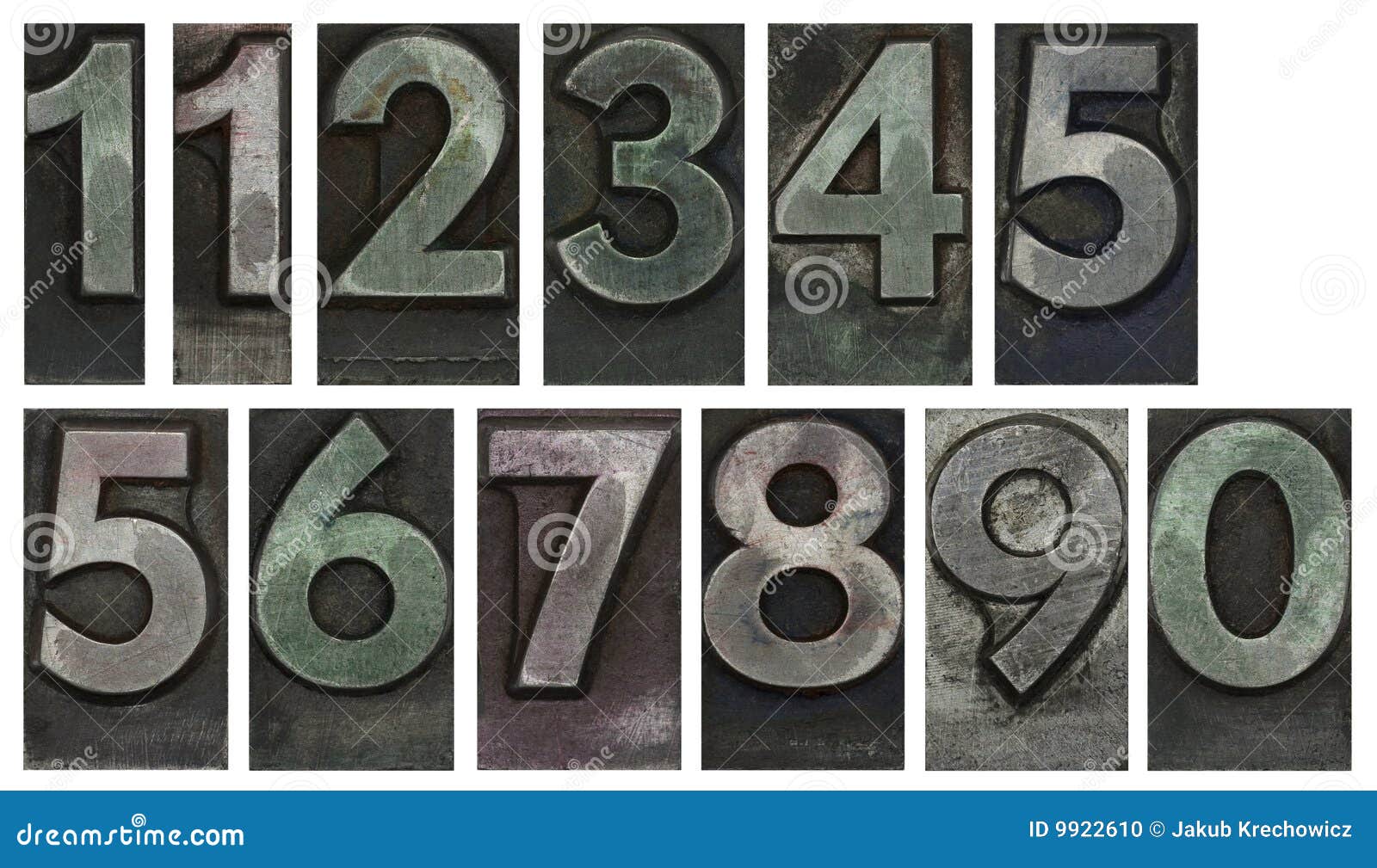 Metal type numbers stock photo. Image of number, collection - 9922610