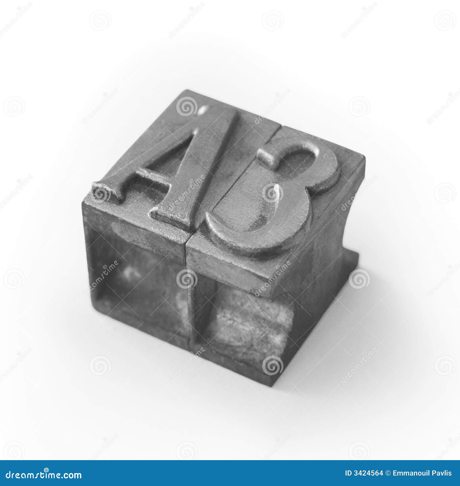 Metal typeset letters A3 stock photo. Image of typography - 3424564
