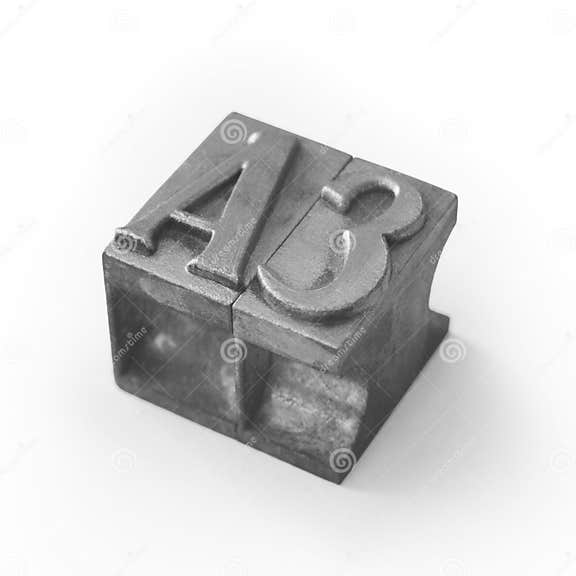 Metal typeset letters A3 stock photo. Image of typography - 3424564