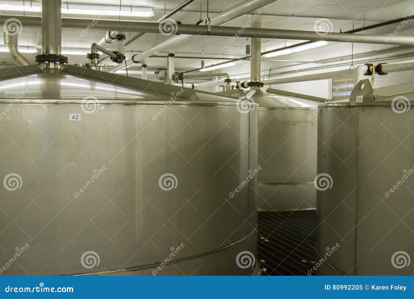 Metal Vats in Modern Bourbon Distillery Stock Image - Image of vats ...