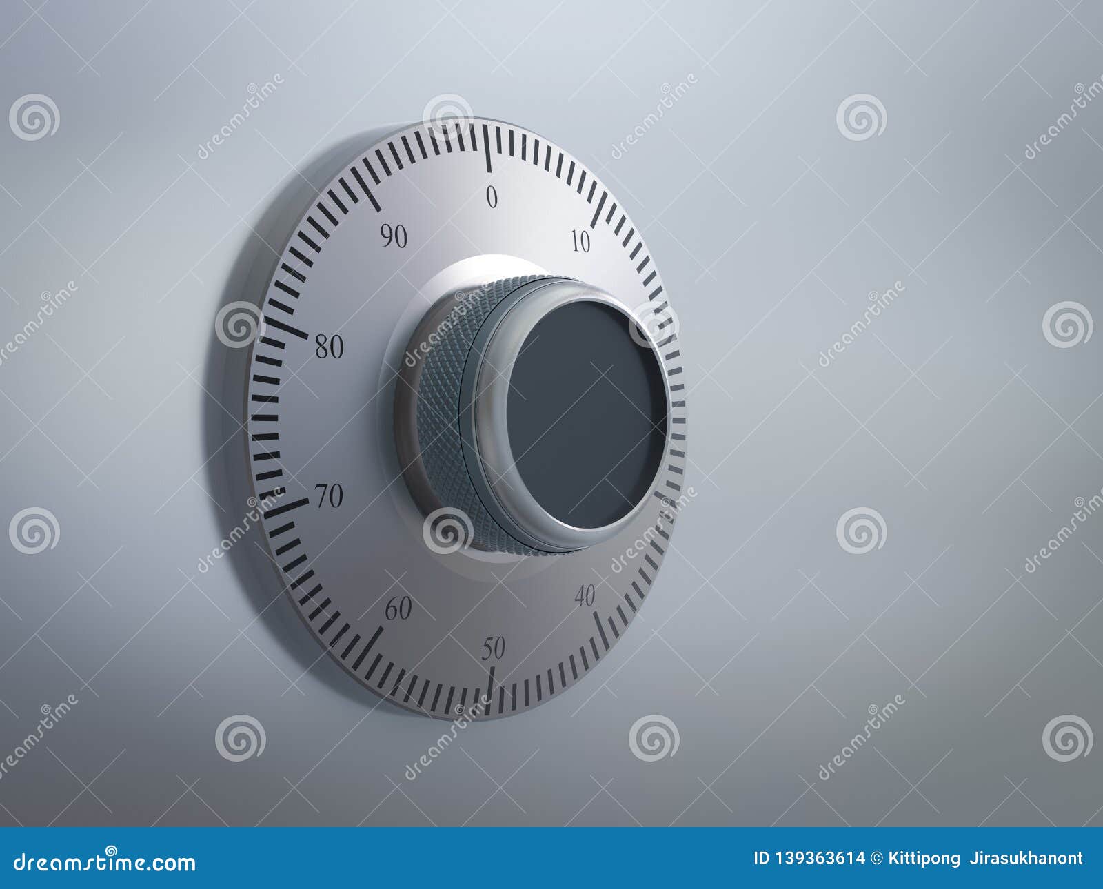 Metal Vault with Dial Number Stock Illustration - Illustration of ...