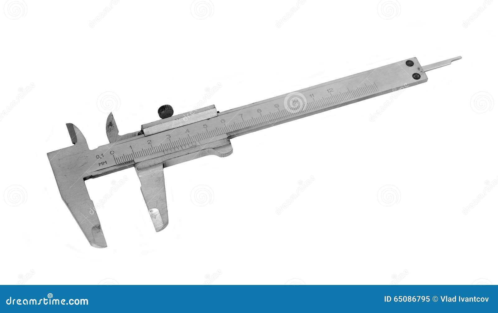 Metal vernier caliper. stock image. Image of ruler, precision - 65086795