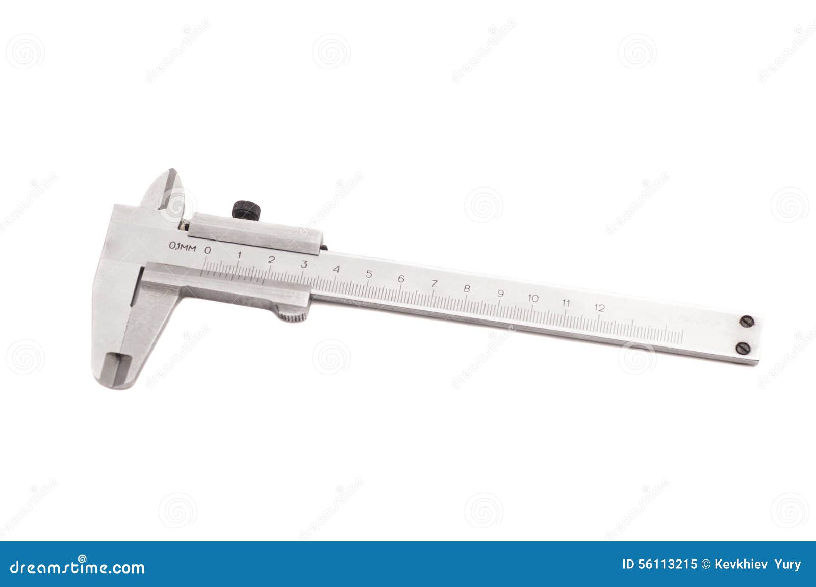 Metal vernier caliper stock image. Image of accuracy - 56113215