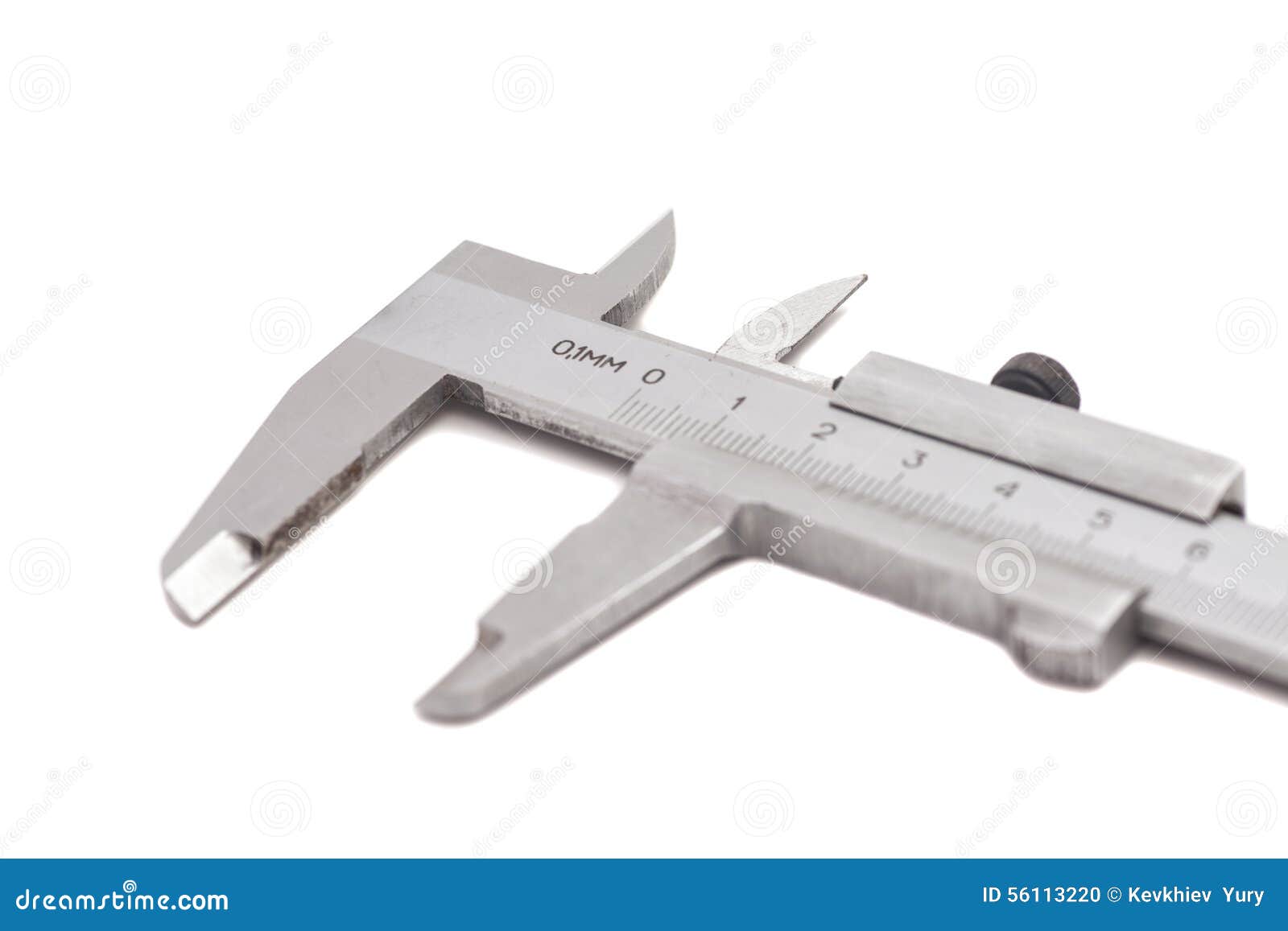Metal vernier caliper stock photo. Image of silver, single - 56113220