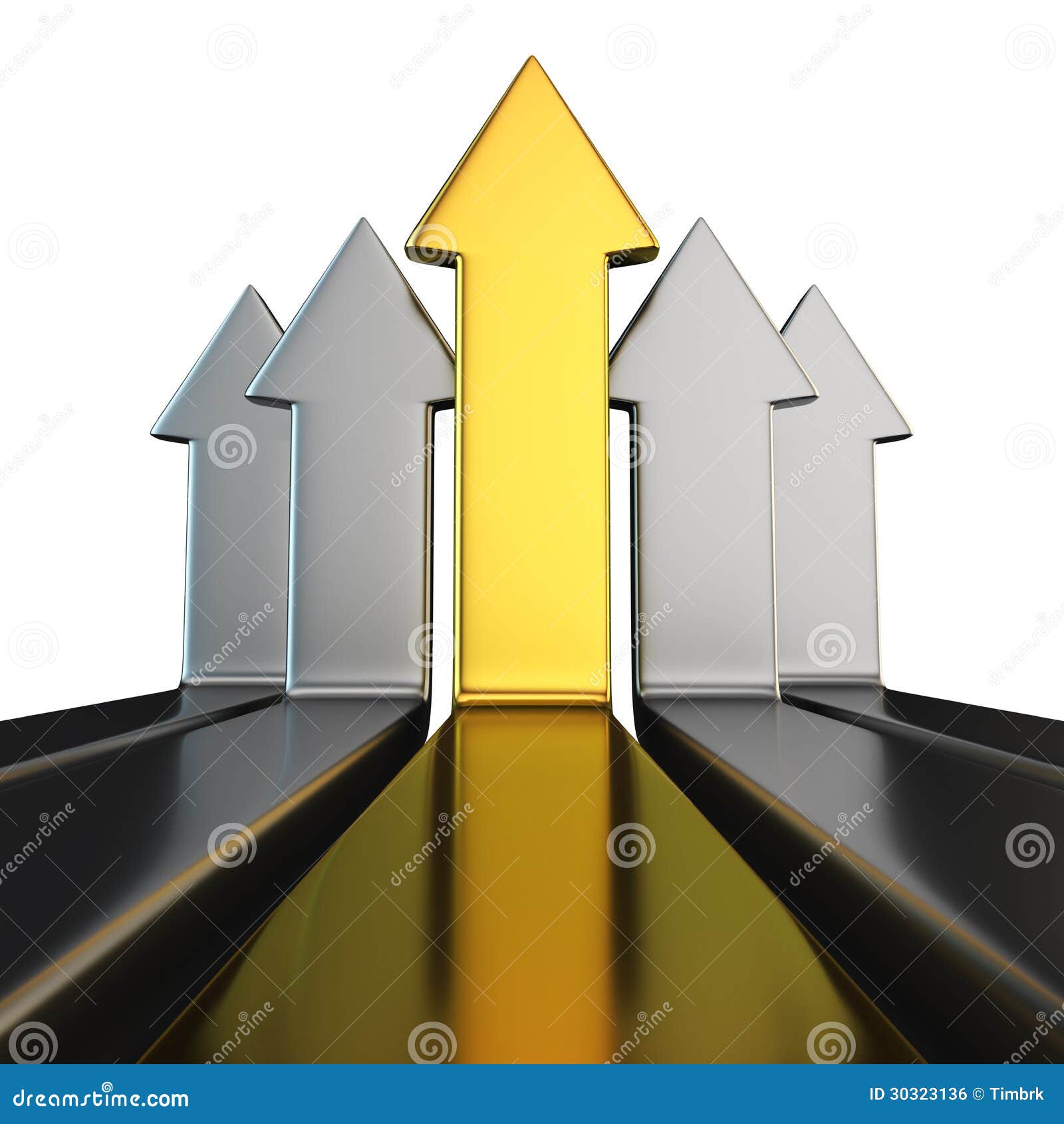 Metal vertical arrows stock illustration. Illustration of directional ...