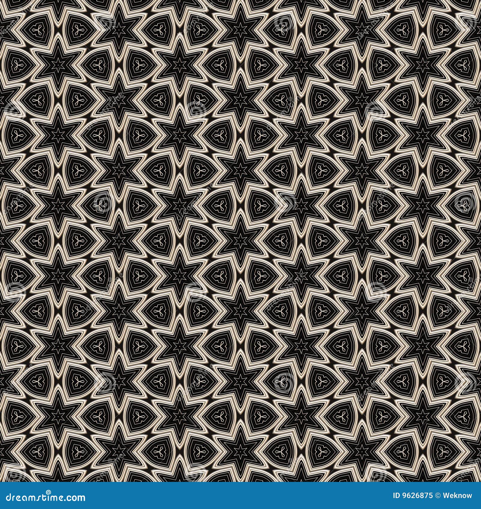 Metal Victorian Star Pattern Stock Illustration - Illustration of ...