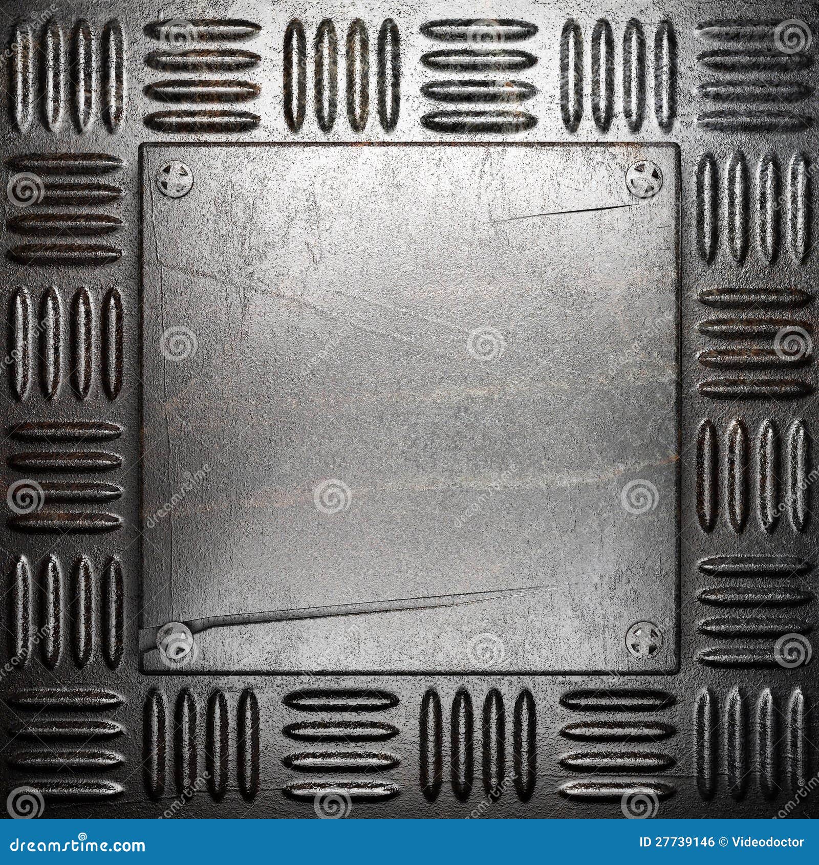 Metal on wall stock illustration. Illustration of border - 27739146