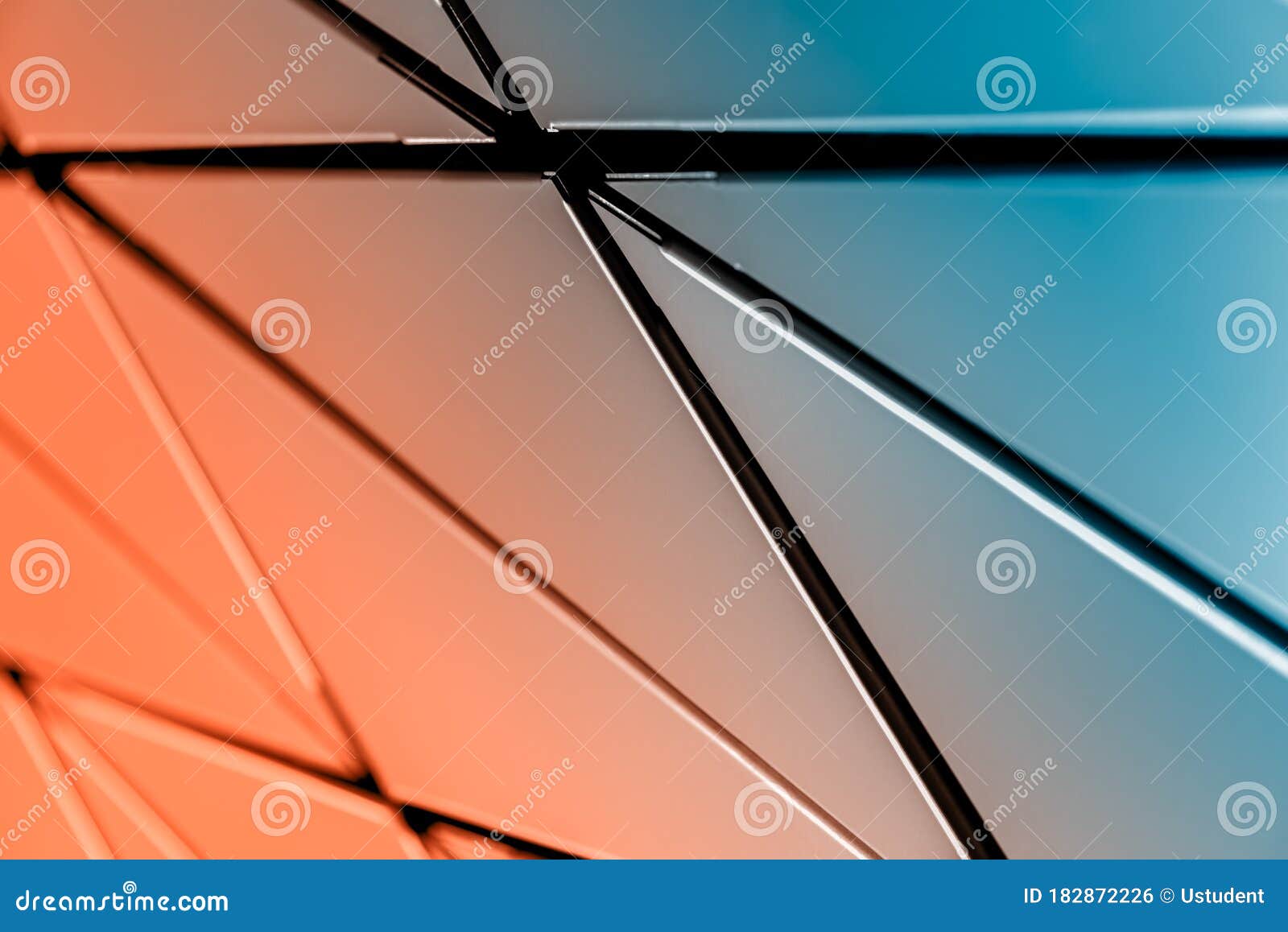 Metal wall of triangles stock photo. Image of outdoor - 182872226