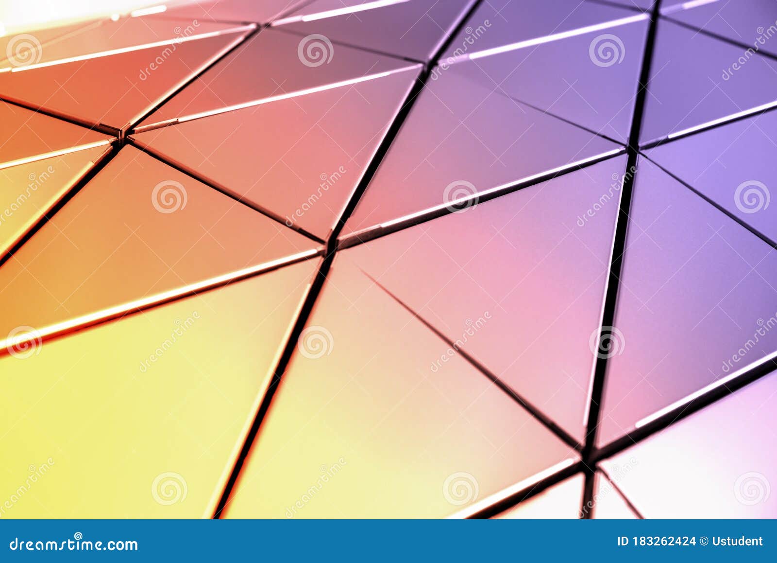 Metal wall of triangles stock photo. Image of city, aluminum - 183262424