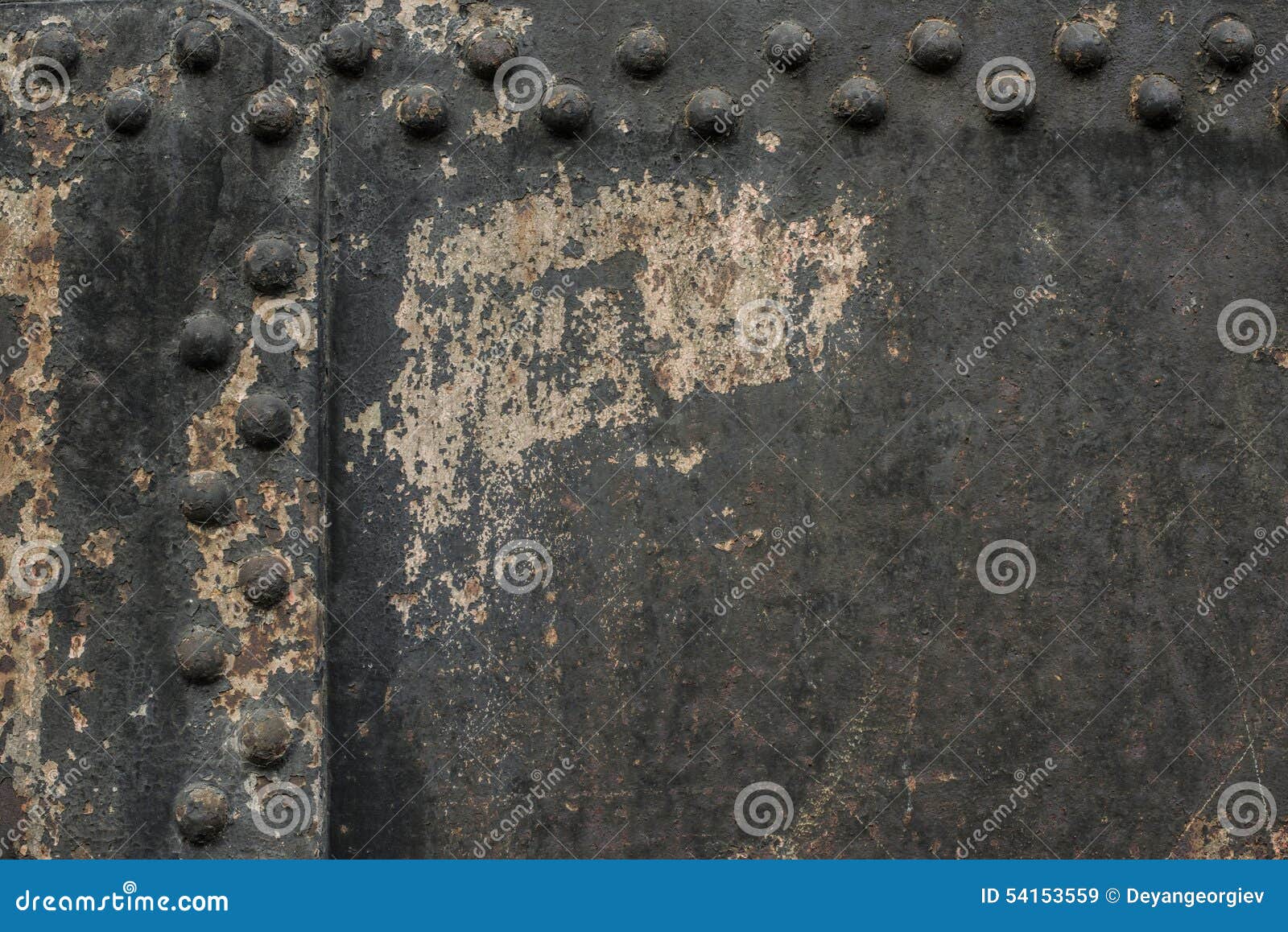 Metal wall with rivets stock image. Image of steel, black - 54153559