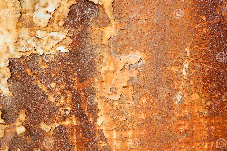 Metal Wall is Rusting Background Stock Image - Image of stains, aged ...