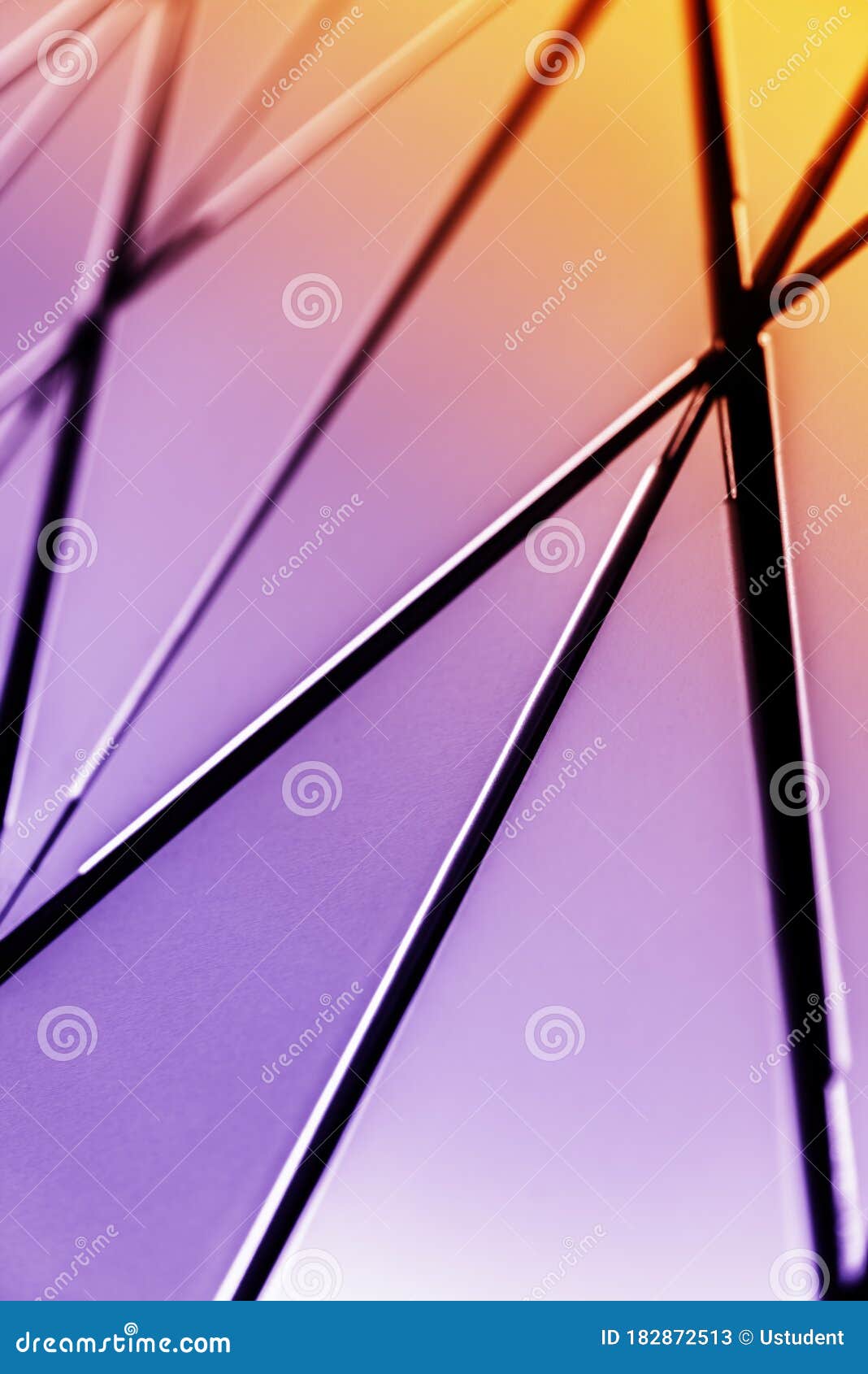 Metal wall of triangles stock image. Image of pattern - 182872513