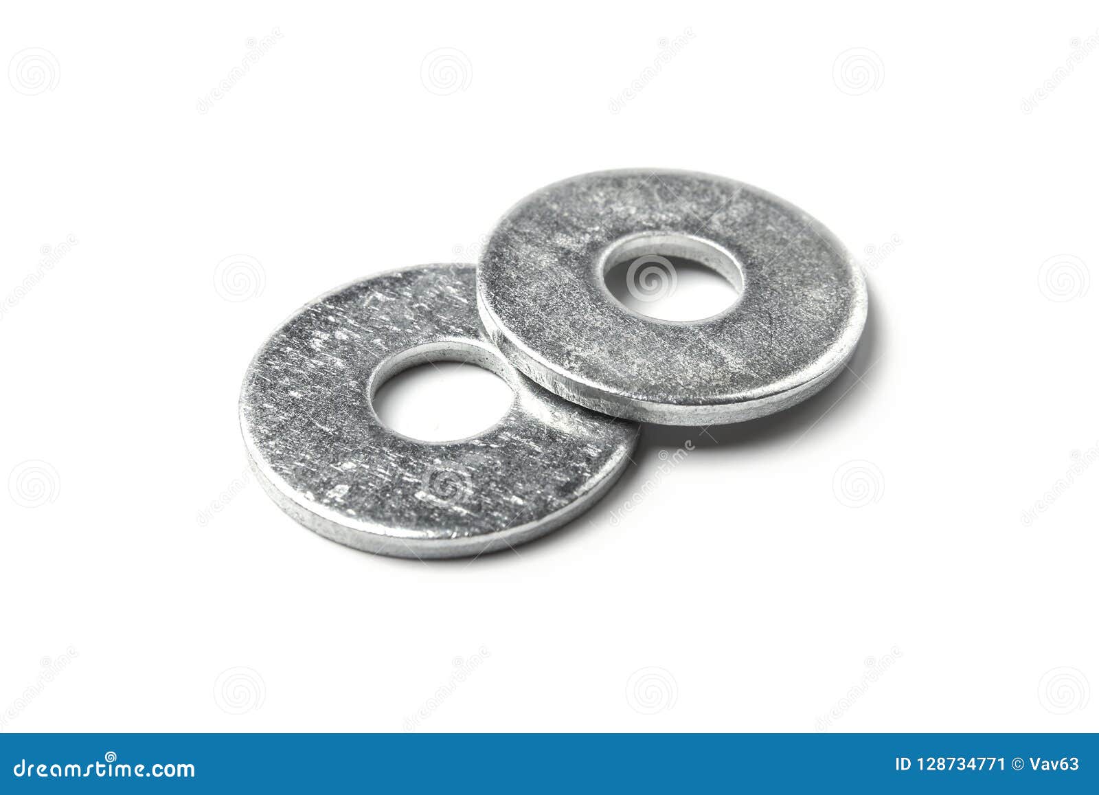 Metal washers stock image. Image of flat, metallic, disk - 128734771