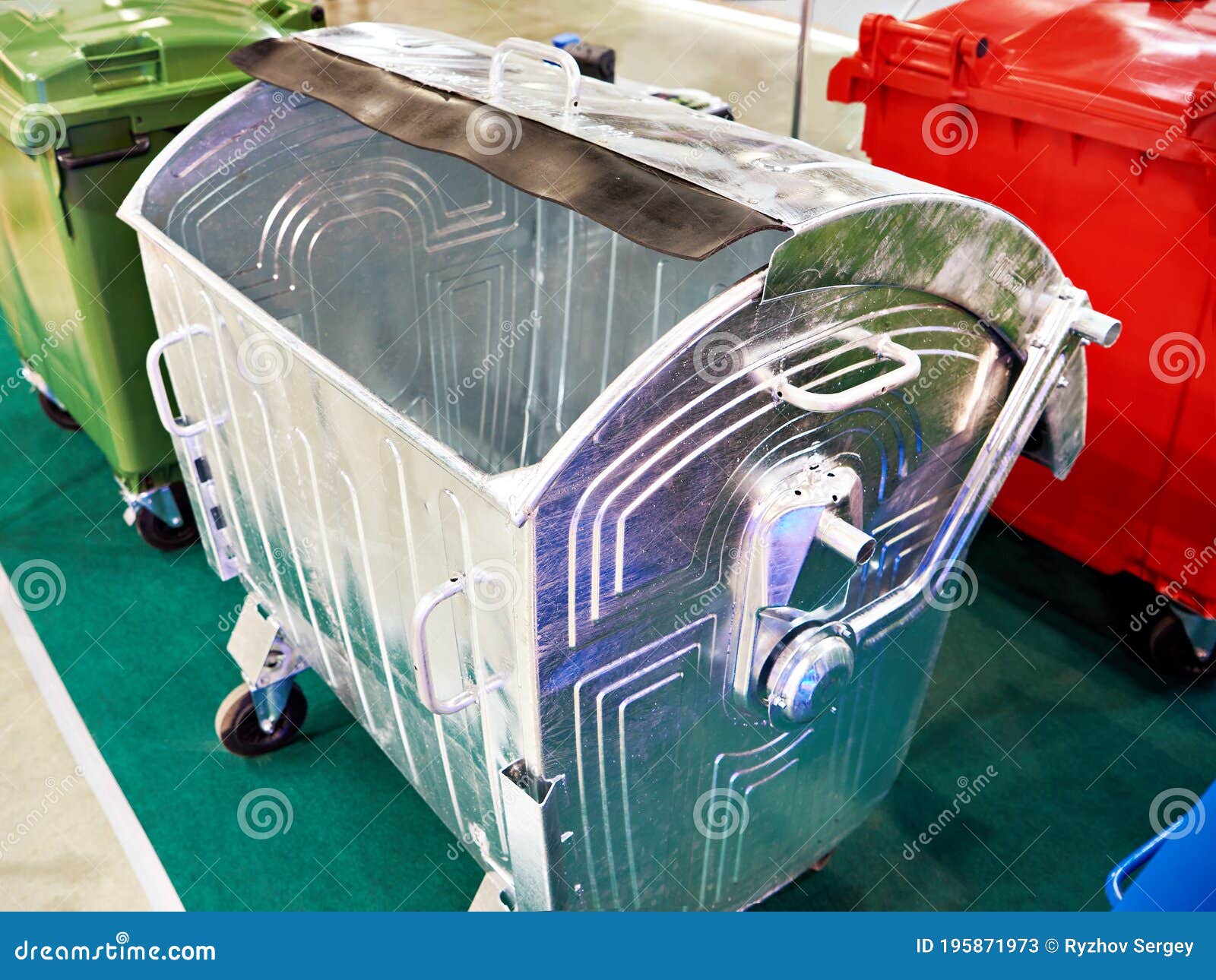 Waste Container at Industrial Exhibition Editorial Stock Photo - Image ...