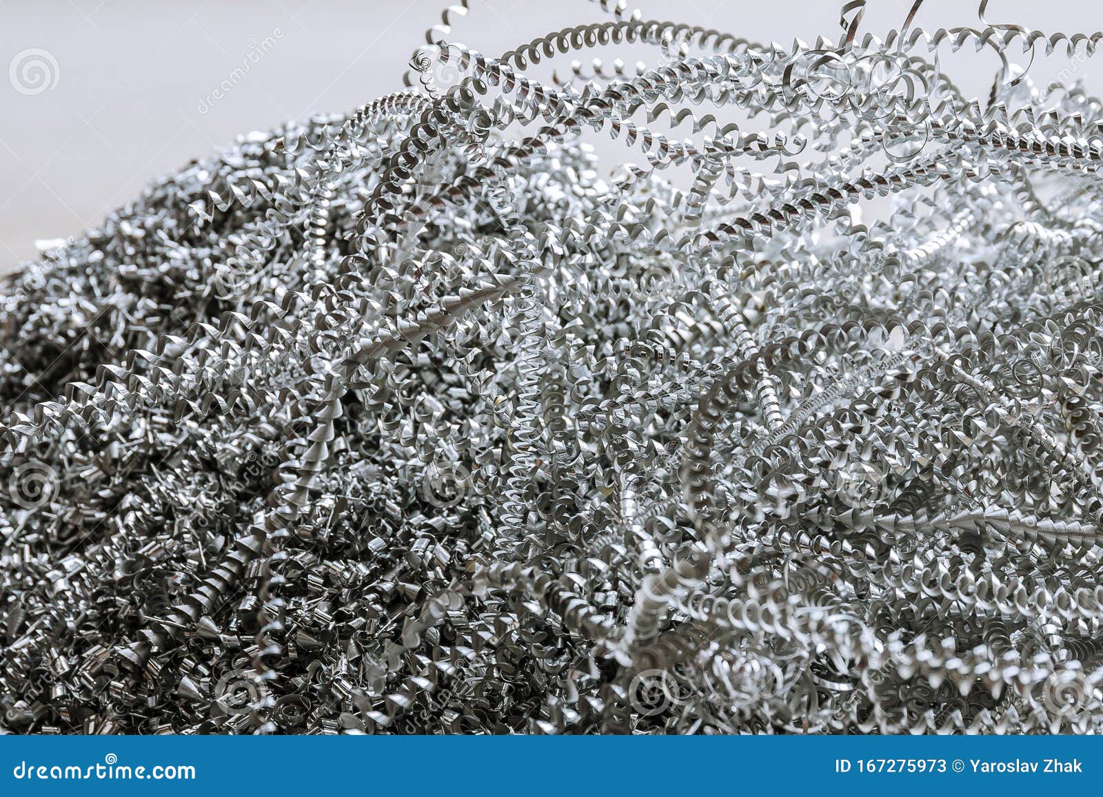 Metal Waste in a Metal Container. Heavy Industry Stock Image - Image of ...