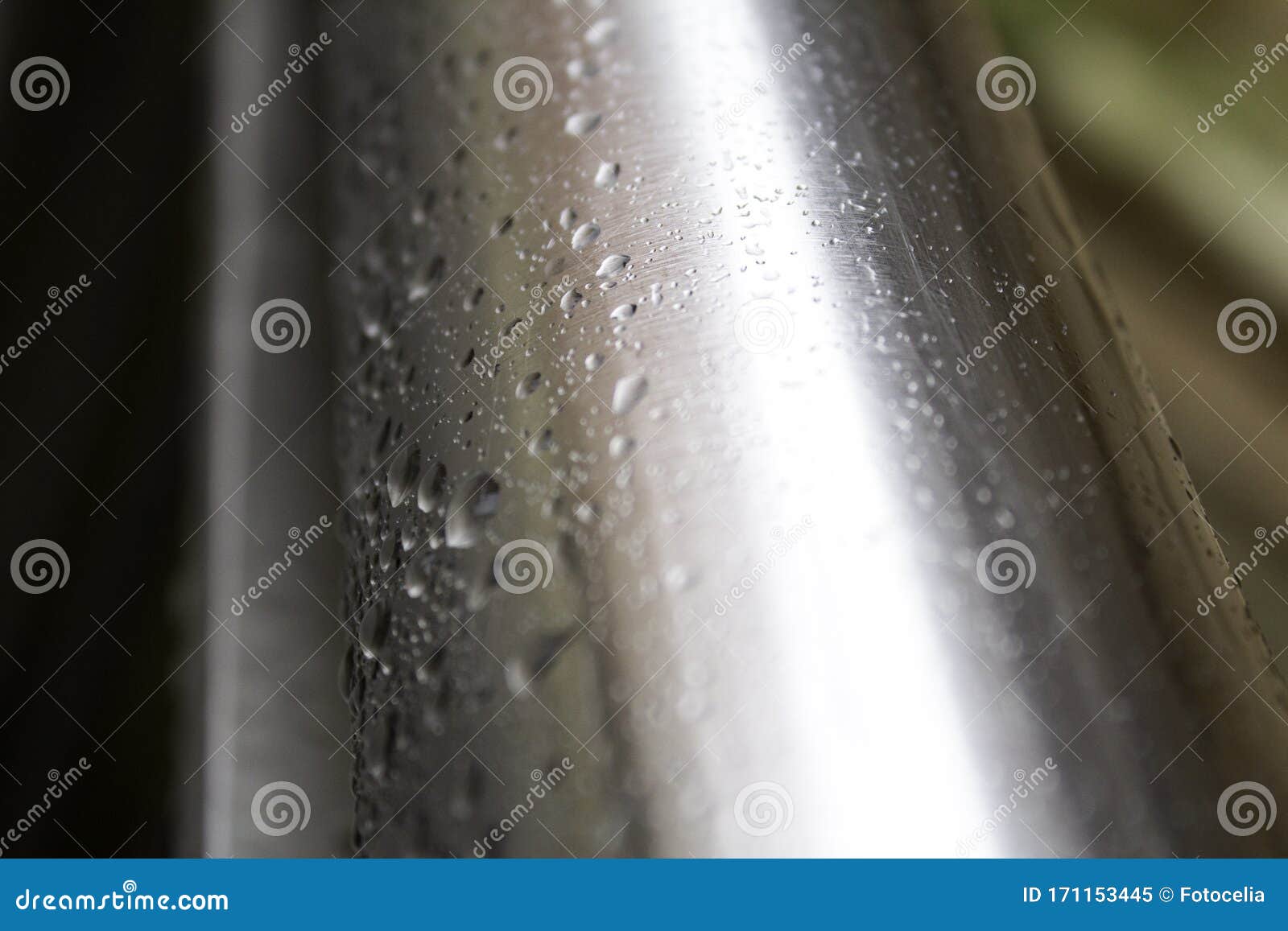 Metal water drops stock image. Image of bubble, metal - 171153445