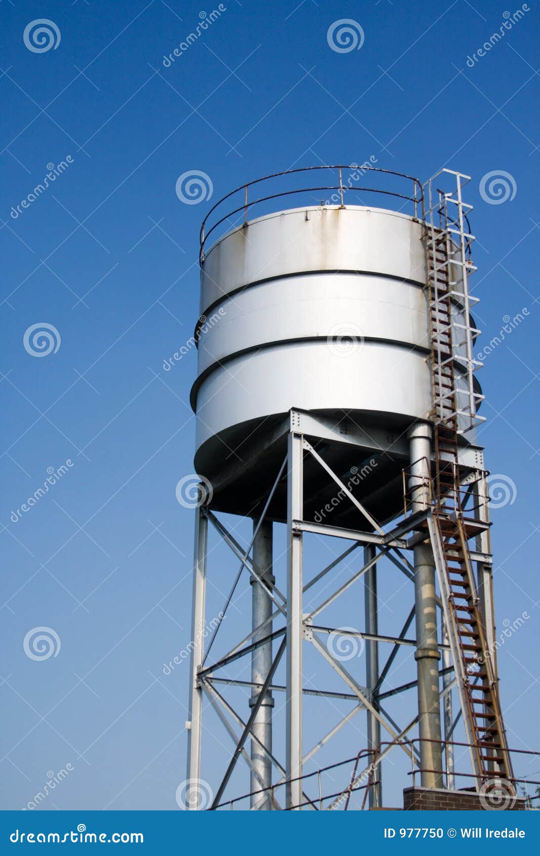 Metal Water Tower stock photo. Image of water, tank, reservoir - 977750