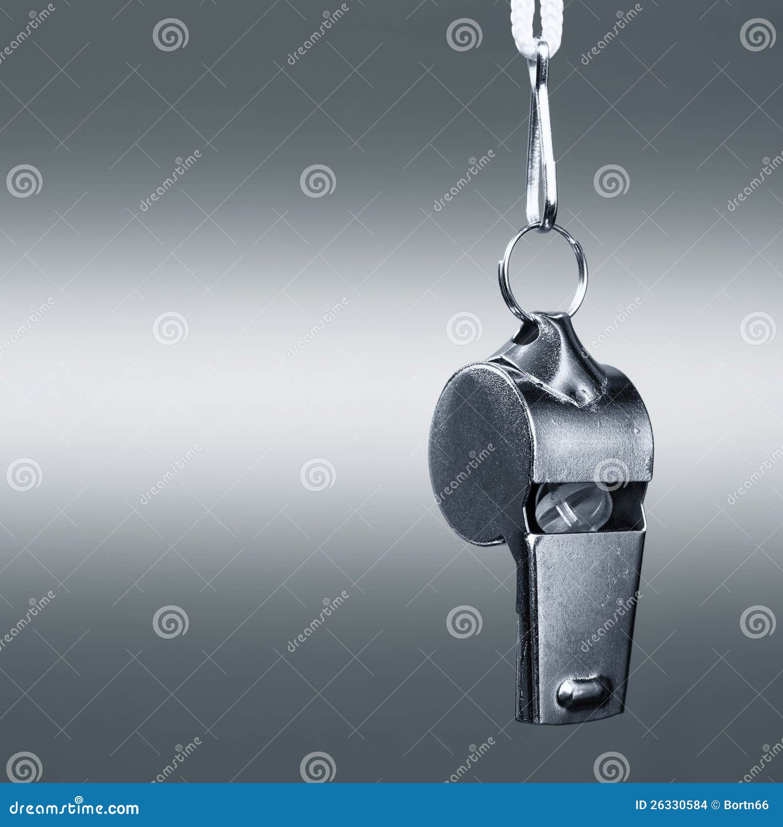Metal whistle stock photo. Image of judgement, studio - 26330584