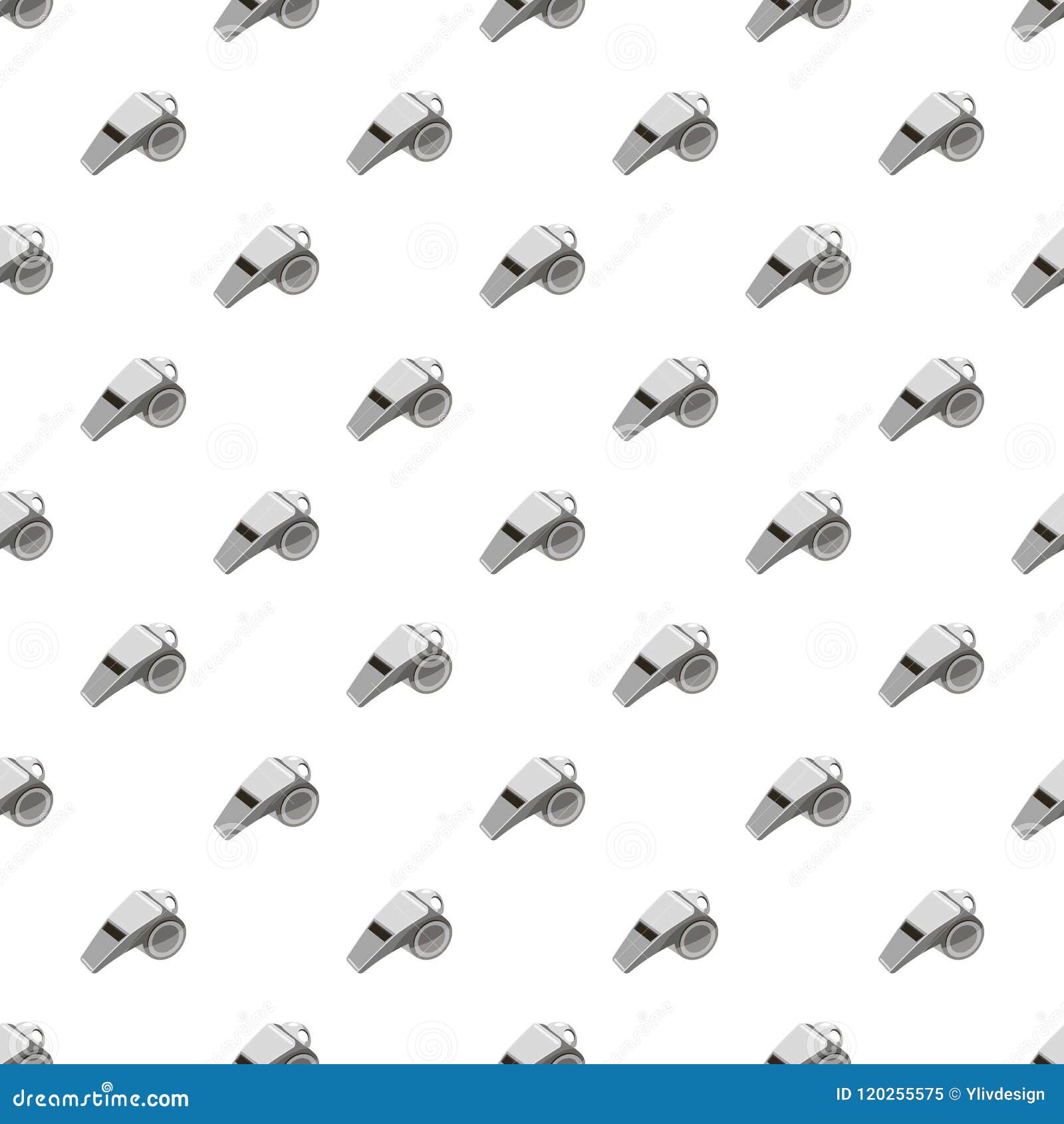 Metal whistle pattern stock vector. Illustration of plastic - 120255575