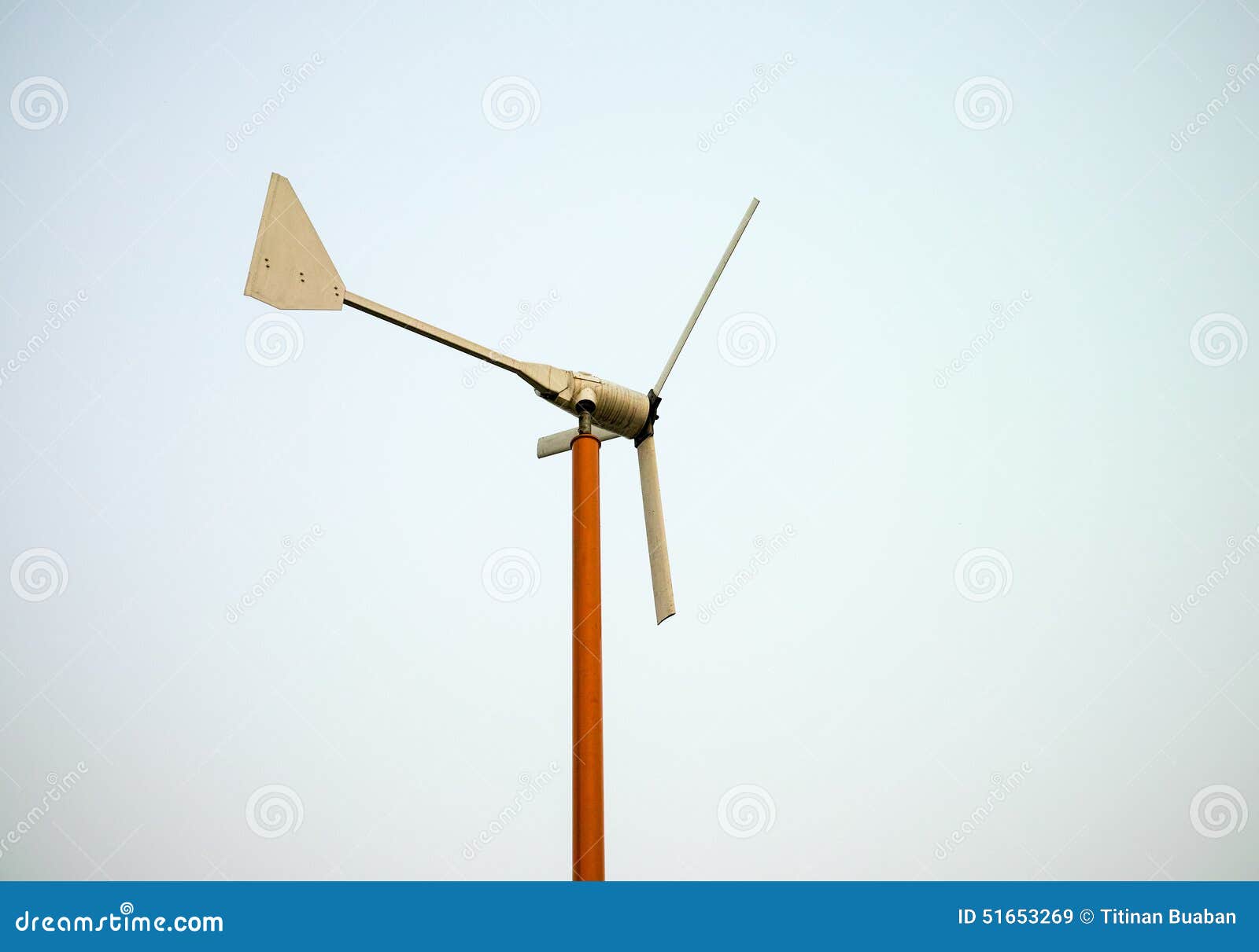 Metal wind turbine model stock image. Image of development - 51653269