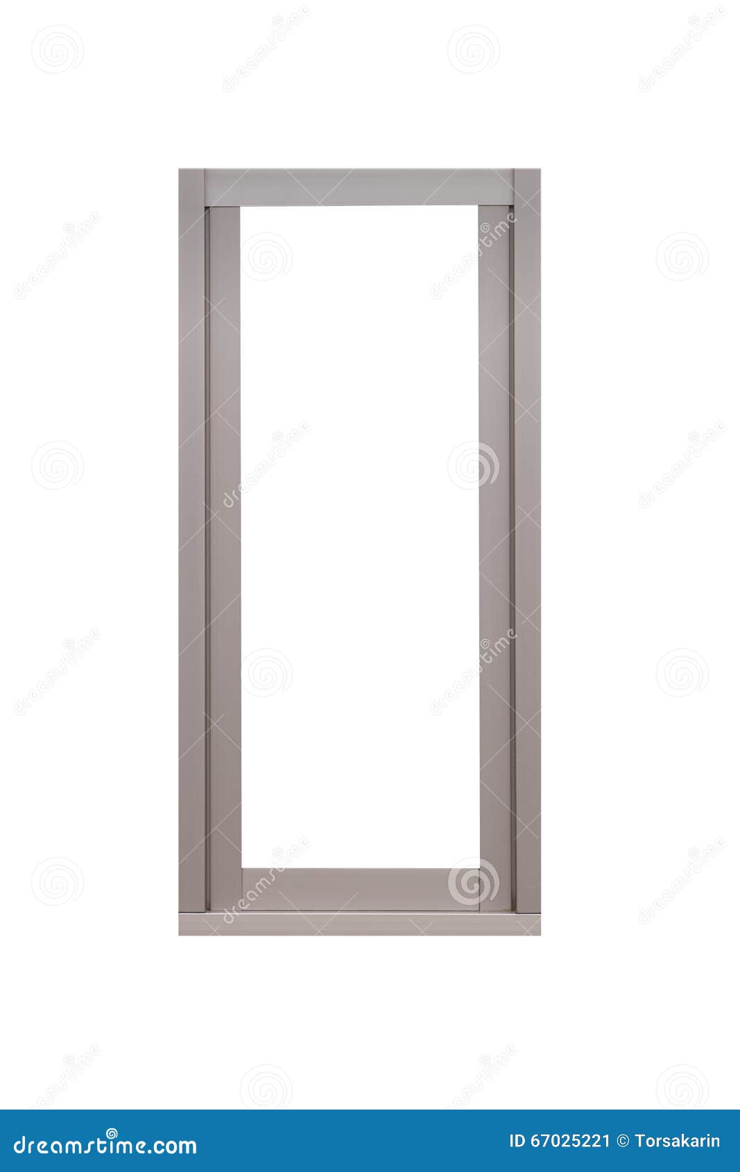 Metal Window Frame Isolated Stock Image - Image of style, stainless ...