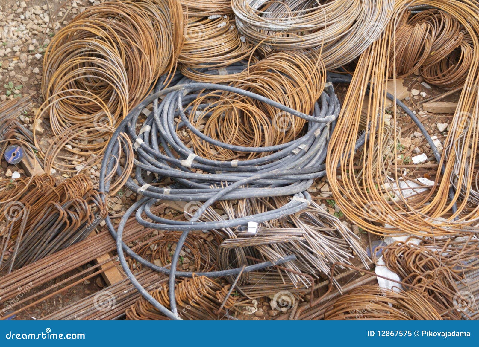 Metal wire stock image. Image of iron, rubbish, wire - 12867575