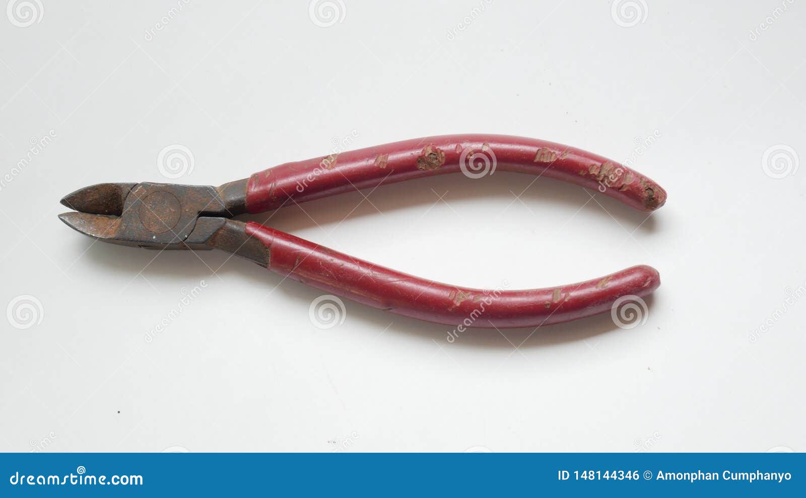 Metal Wire Cutting Pliers Hand Work Tool Equipment. Stock Photo - Image ...