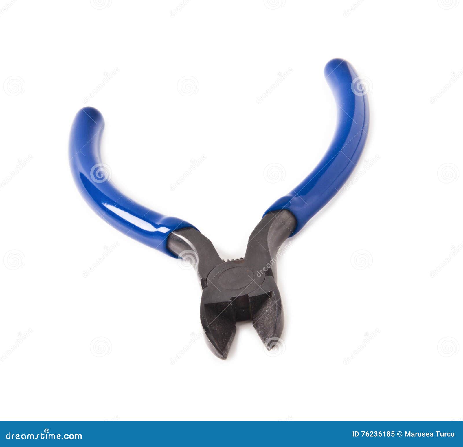 Metal wire cutting pliers stock image. Image of hand - 76236185