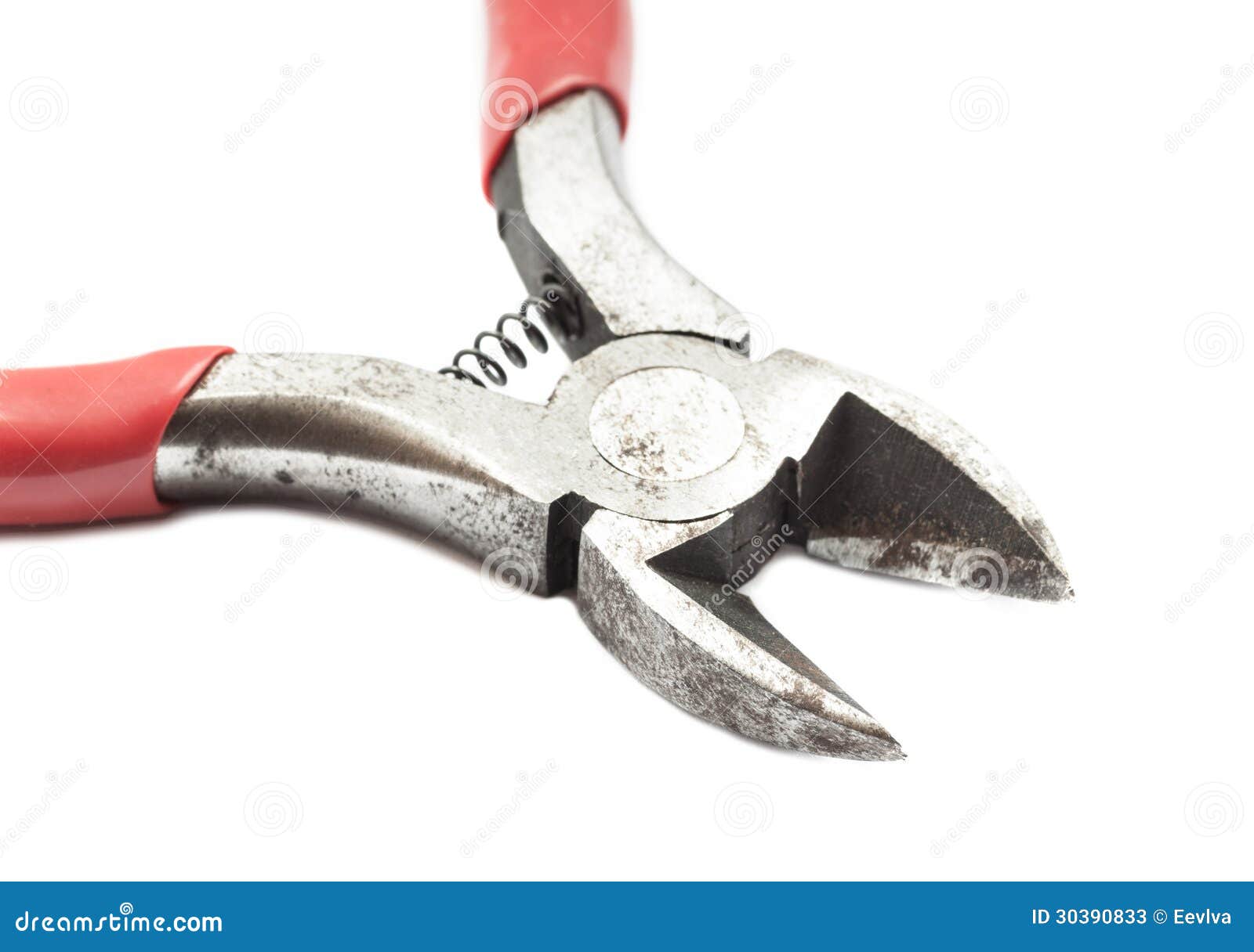 Metal wire cutting pliers. stock image. Image of background - 30390833
