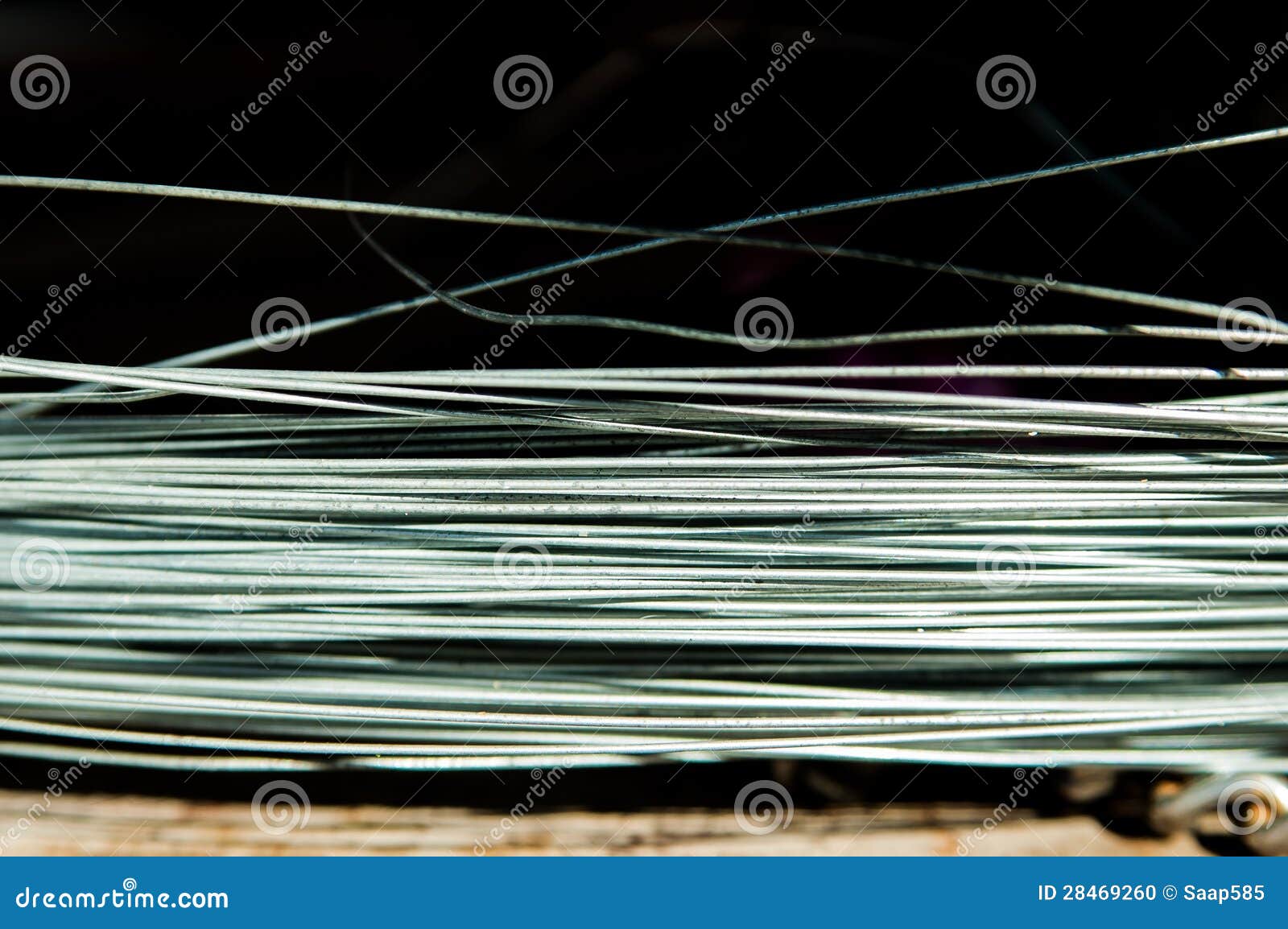 Metal Wire on a Rusted Surface Stock Photo - Image of industry, cable ...