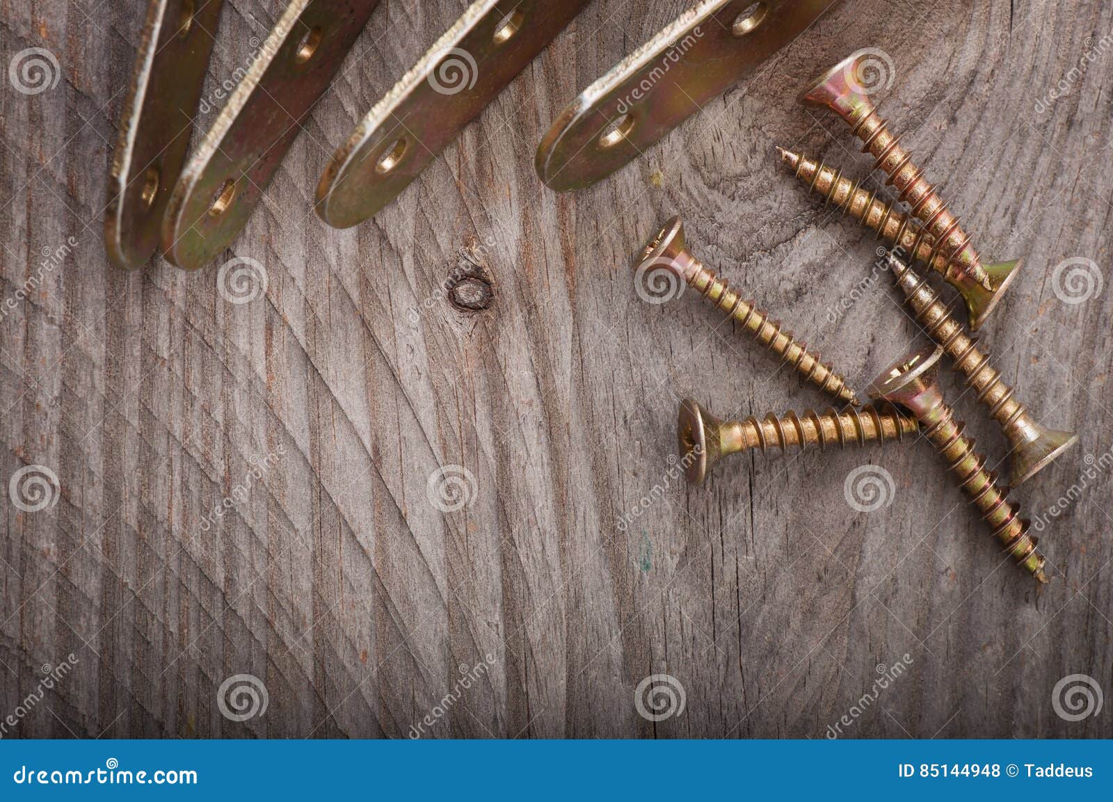 Metal Work Tools on the Wooden Background Stock Photo - Image of metal ...