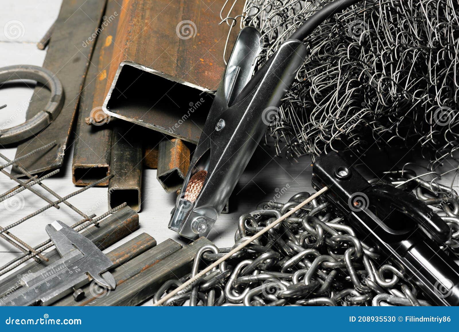 Metal work stock photo. Image of equipment, gear, background - 208935530