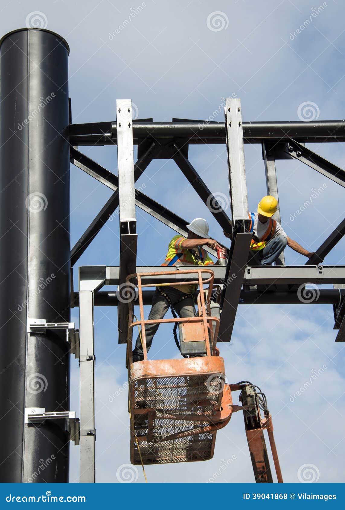 Structural metal workers stock photo. Image of frame - 39041868