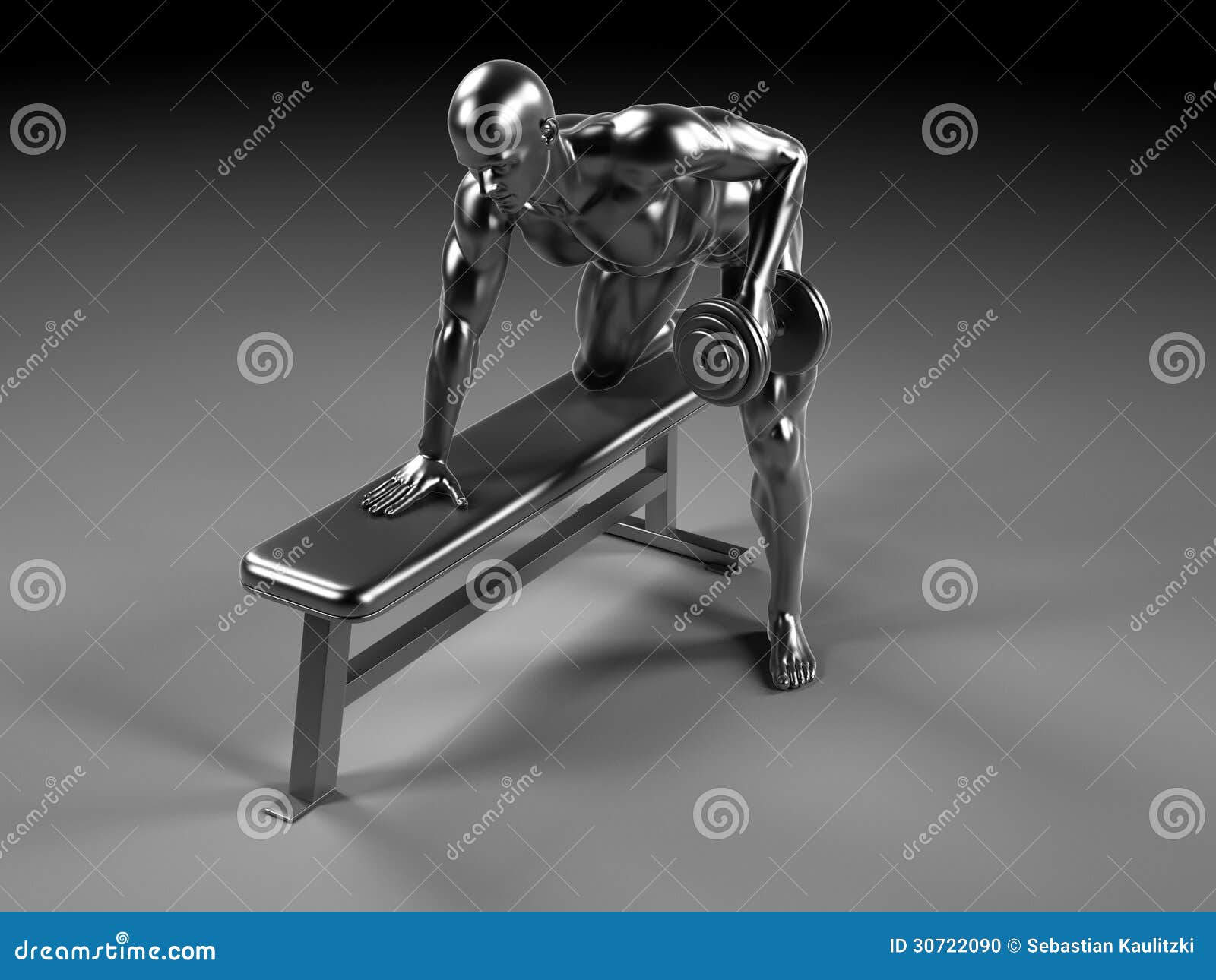 Metal workout stock illustration. Illustration of bodybuilder - 30722090