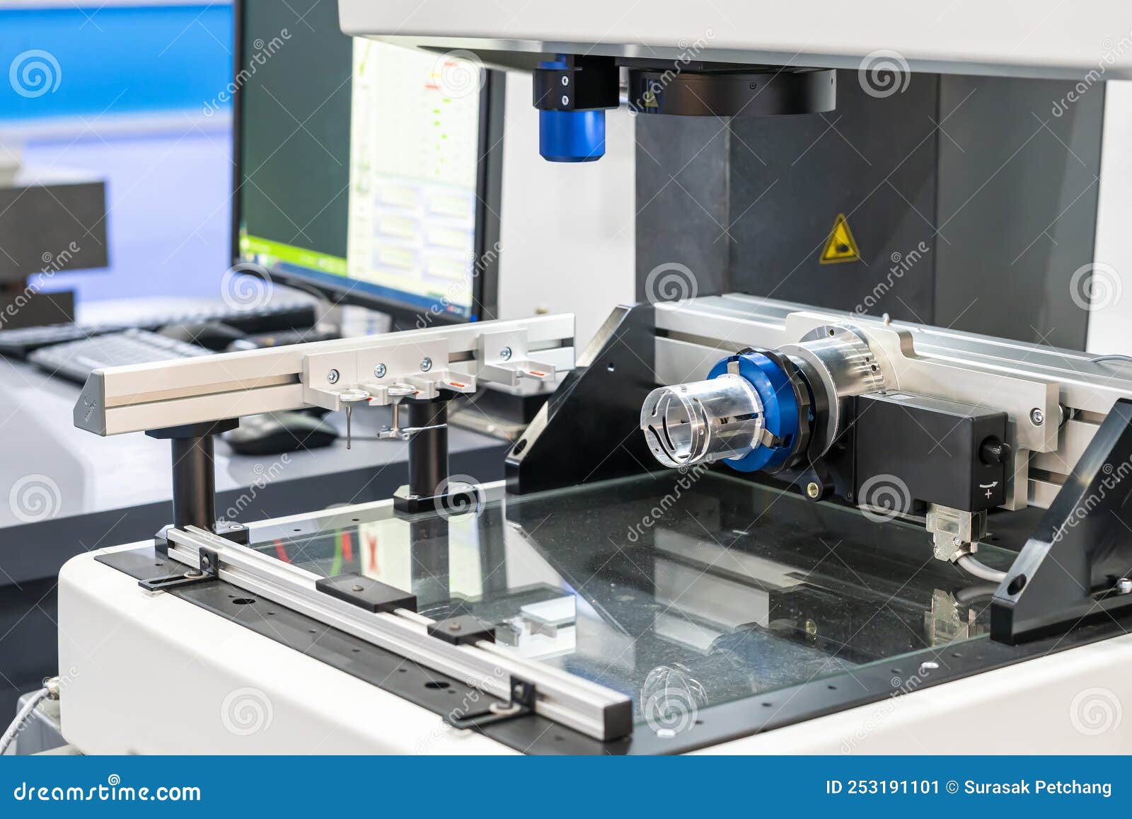 Metal Workpiece during Measuring by High Technology and Precision Optic ...