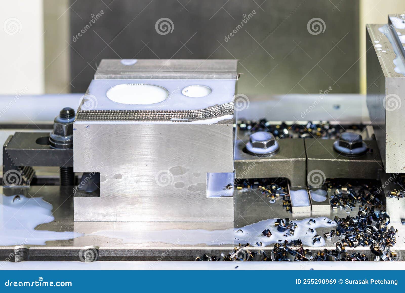 Metal Workpiece or Product during Production Process and Set on Work ...