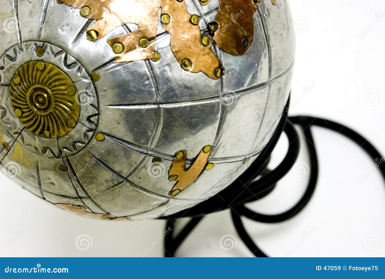 Metal world globe stock image. Image of abstract, education - 47059