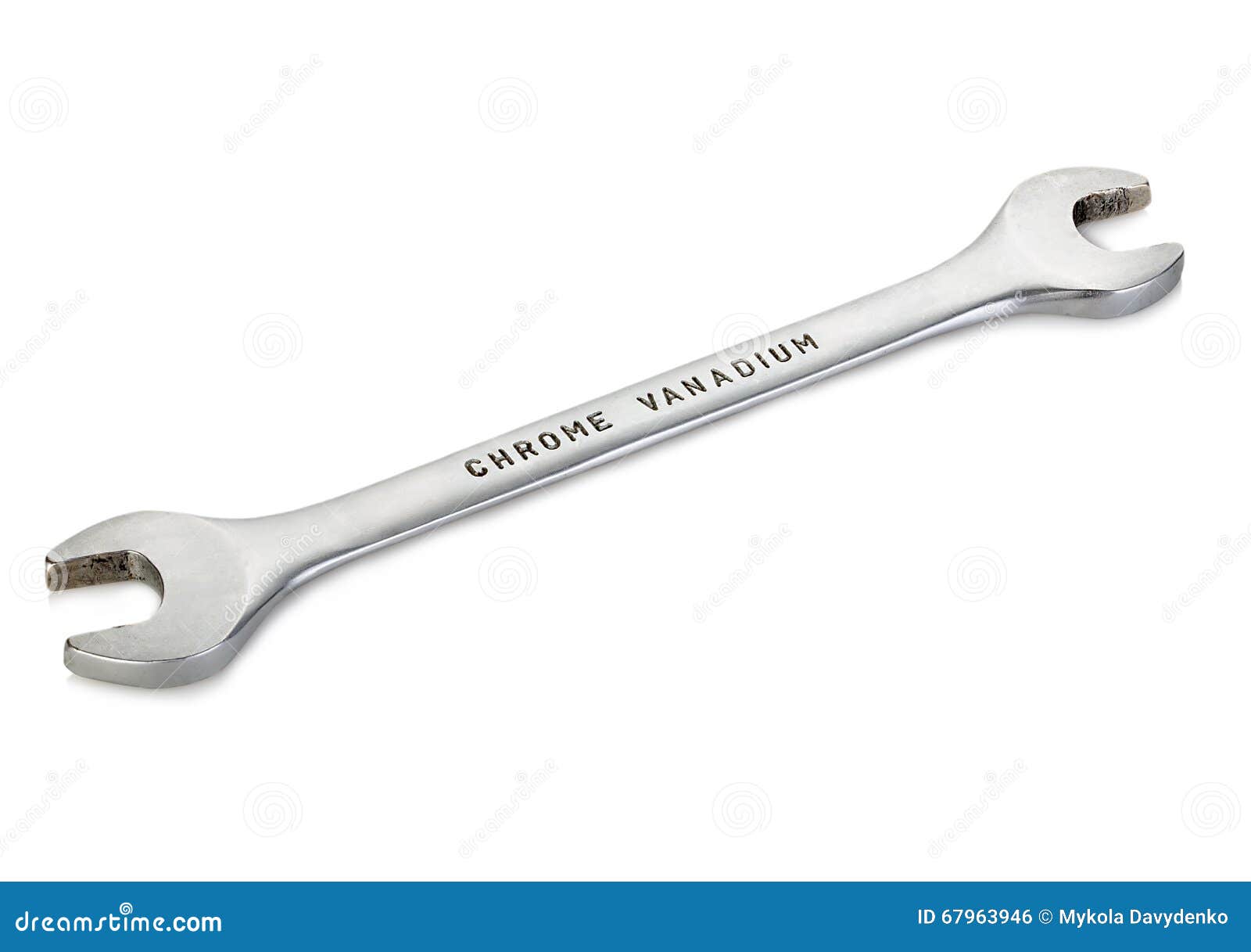 Metal Wrench Close-up Isolated on a White Background. Stock Photo ...