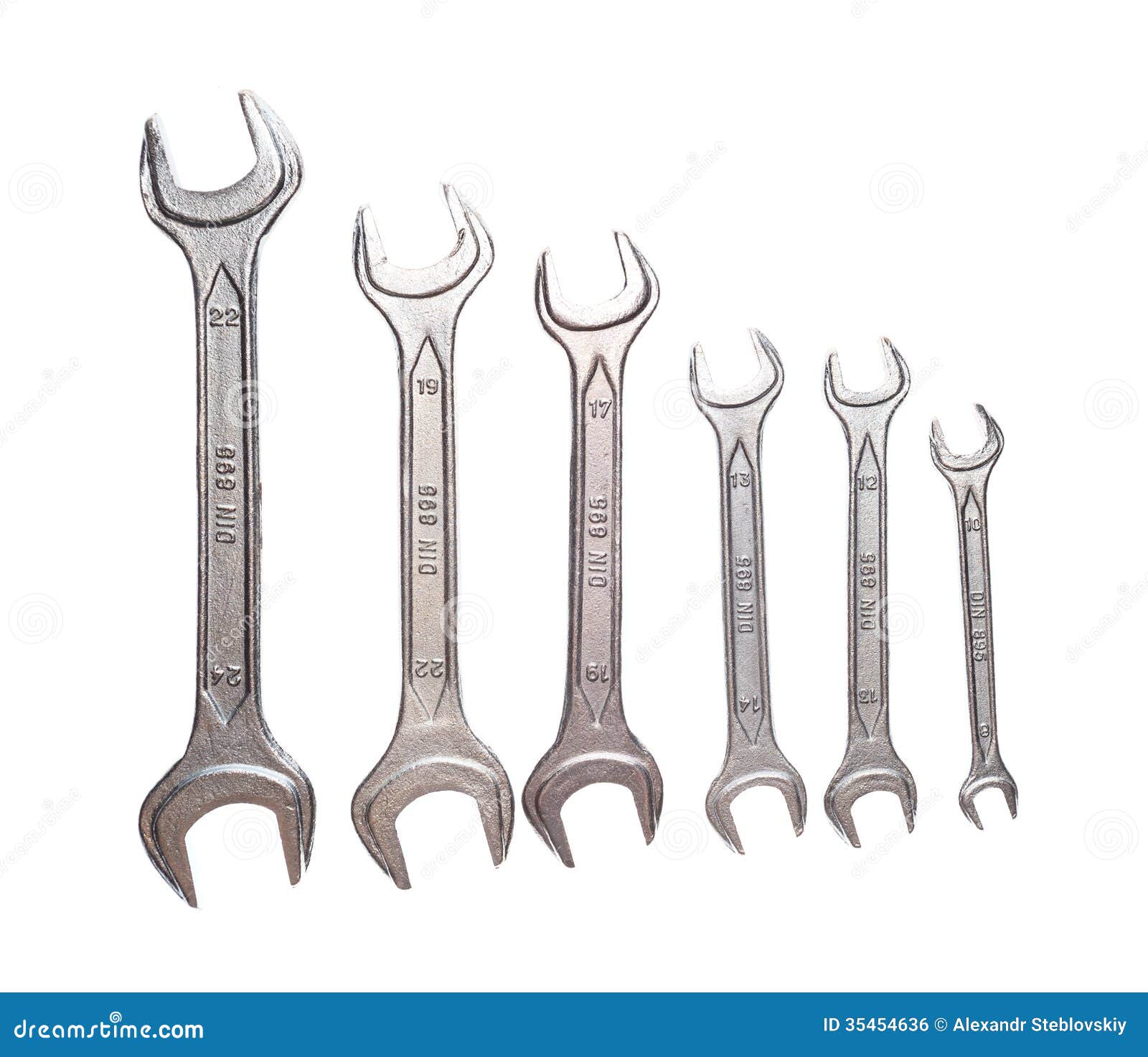 Metal wrench stock photo. Image of tool, background, chrome - 35454636