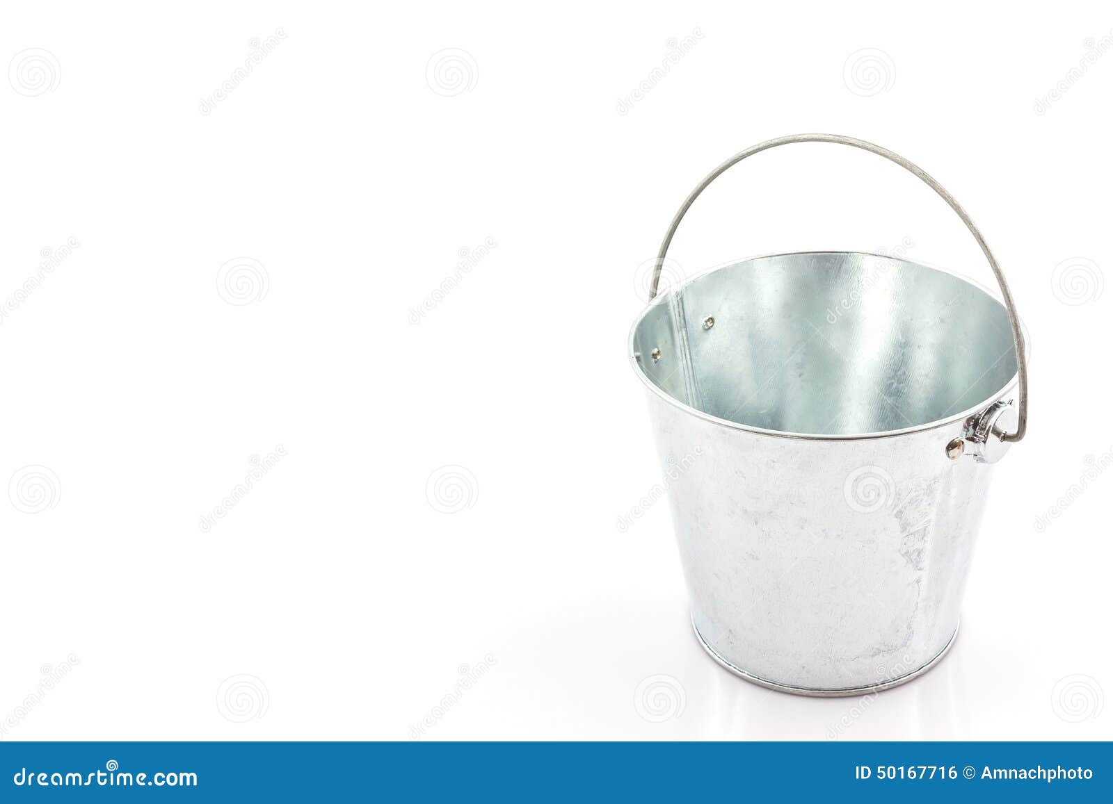 Metal zinc bucket . stock photo. Image of shiny, side - 50167716