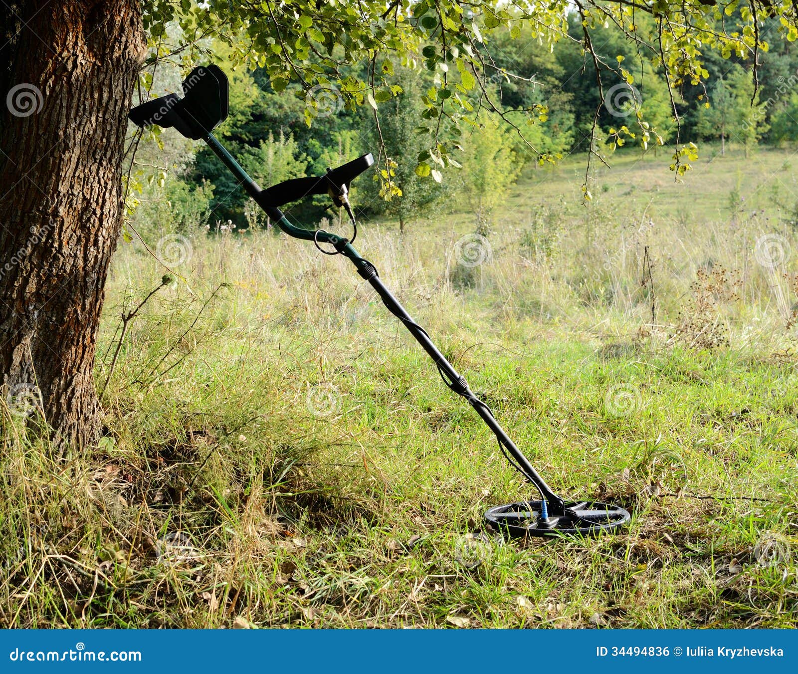 Metaldetector -equipment of Treasure Hunter Stock Photo - Image of ...