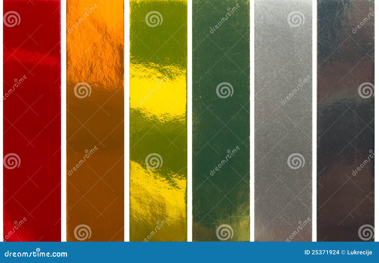 Metalic colors samples stock photo. Image of orange, multi - 25371924