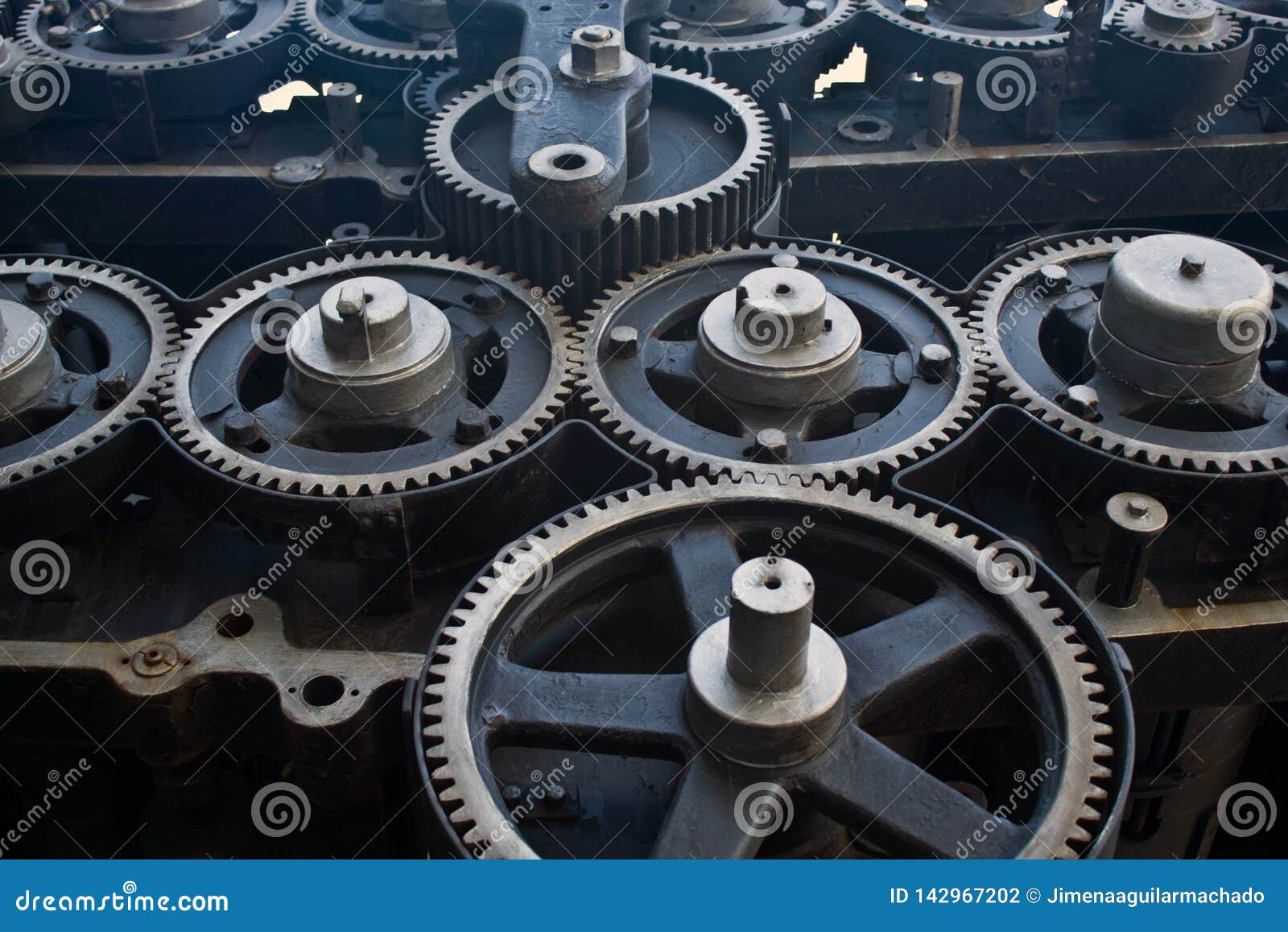 Metalic Grears Making a Machine Stock Photo - Image of metalic, concept ...