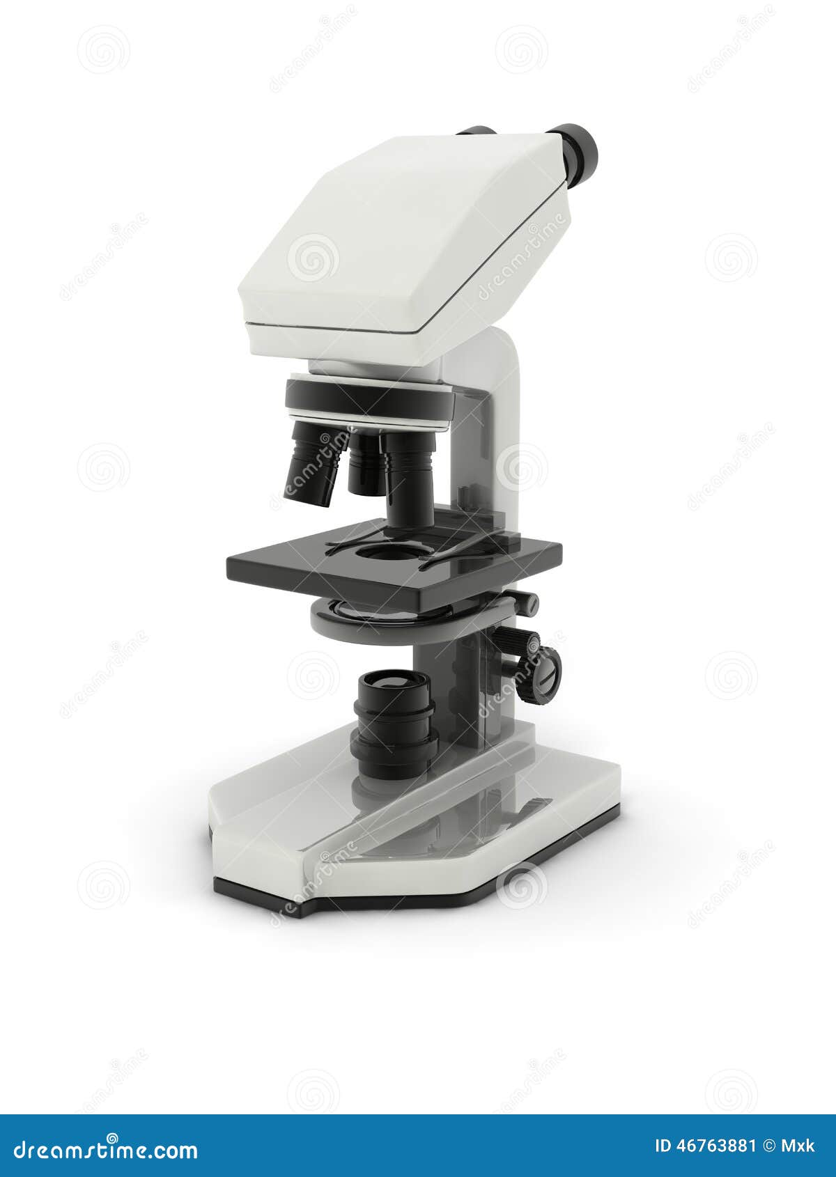 Metalic microscope stock image. Image of microscope, science - 46763881