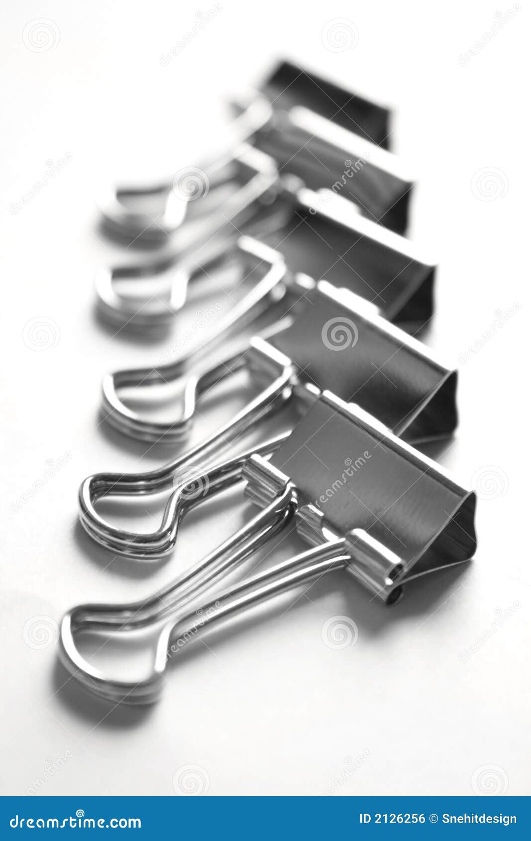 Metalic paper clips stock photo. Image of file, clips - 2126256